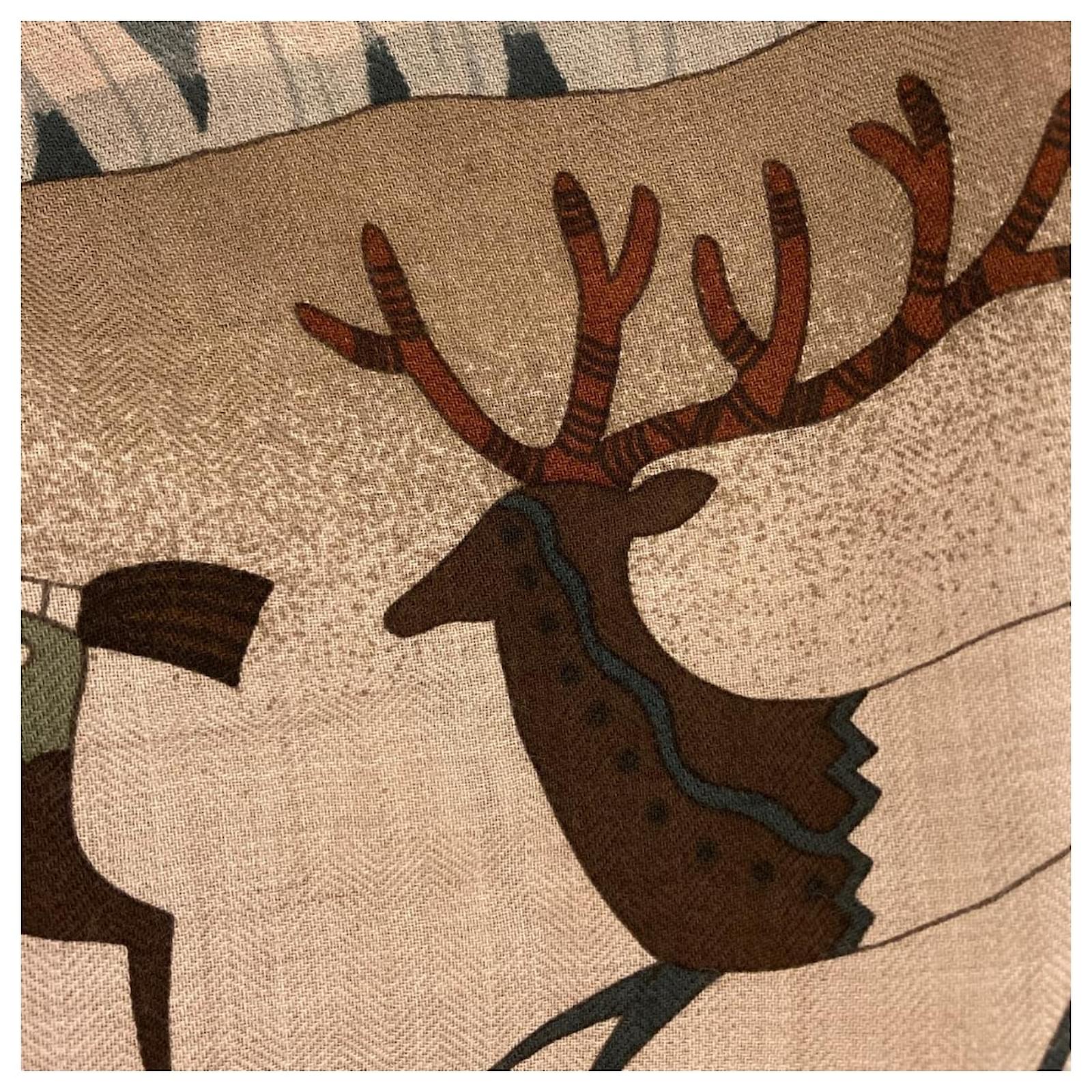 HERMÈS CARRÉ 140 Laine Multicolore ref.807479 - Joli Closet