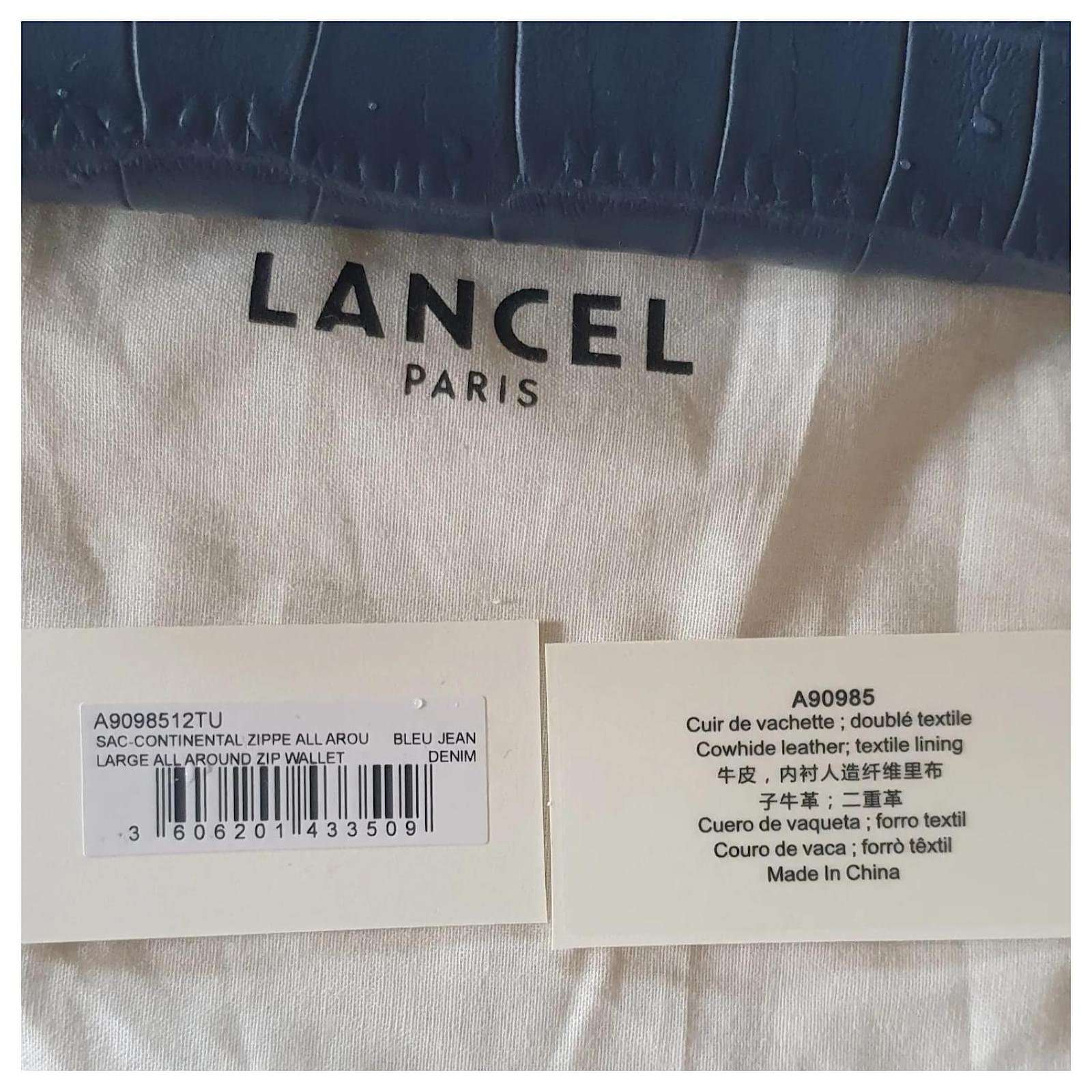 Lancel Wallets Navy blue Leather ref.807571 - Joli Closet