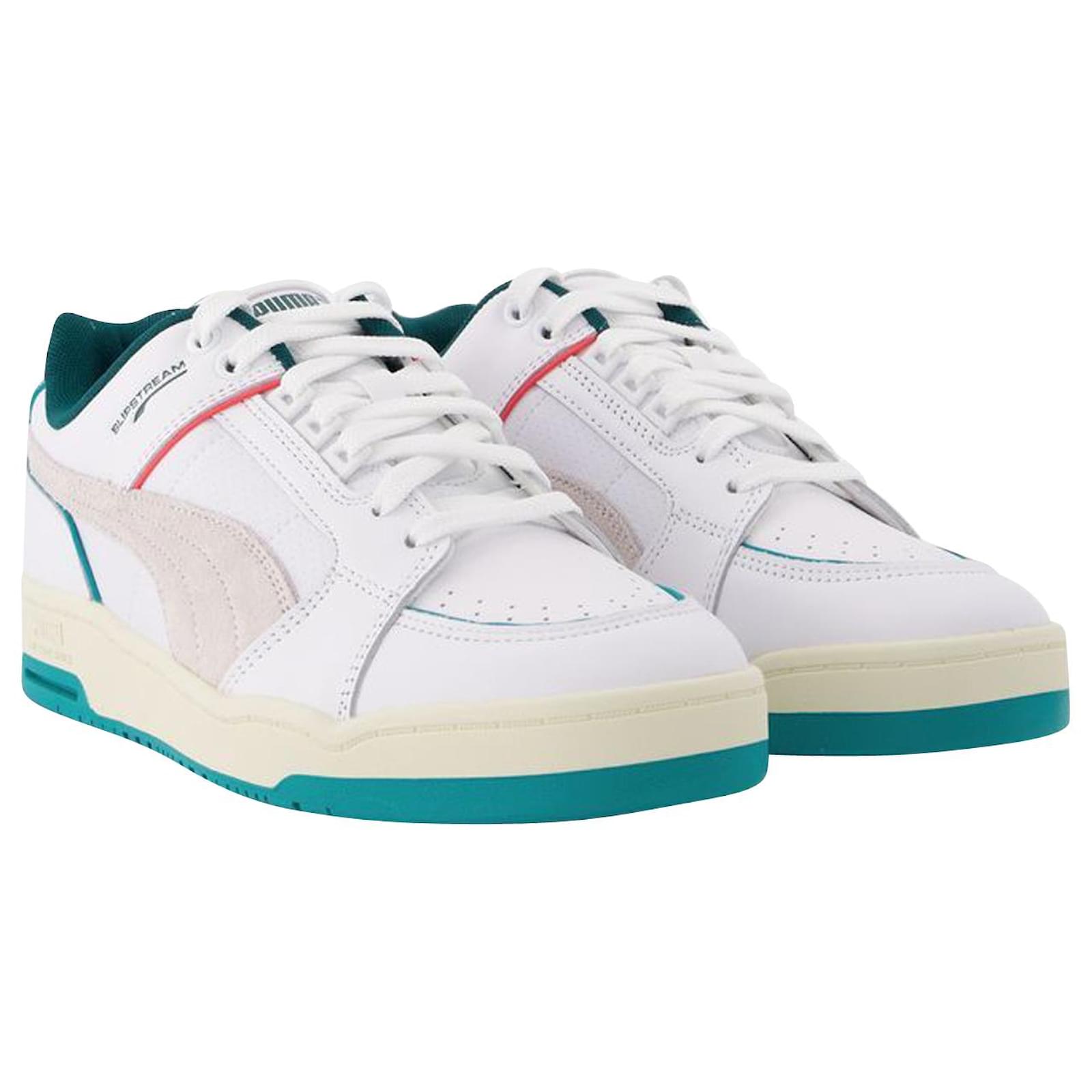 Puma Slipstream Retro Sum in White and Blue Leather Multiple colors ref ...