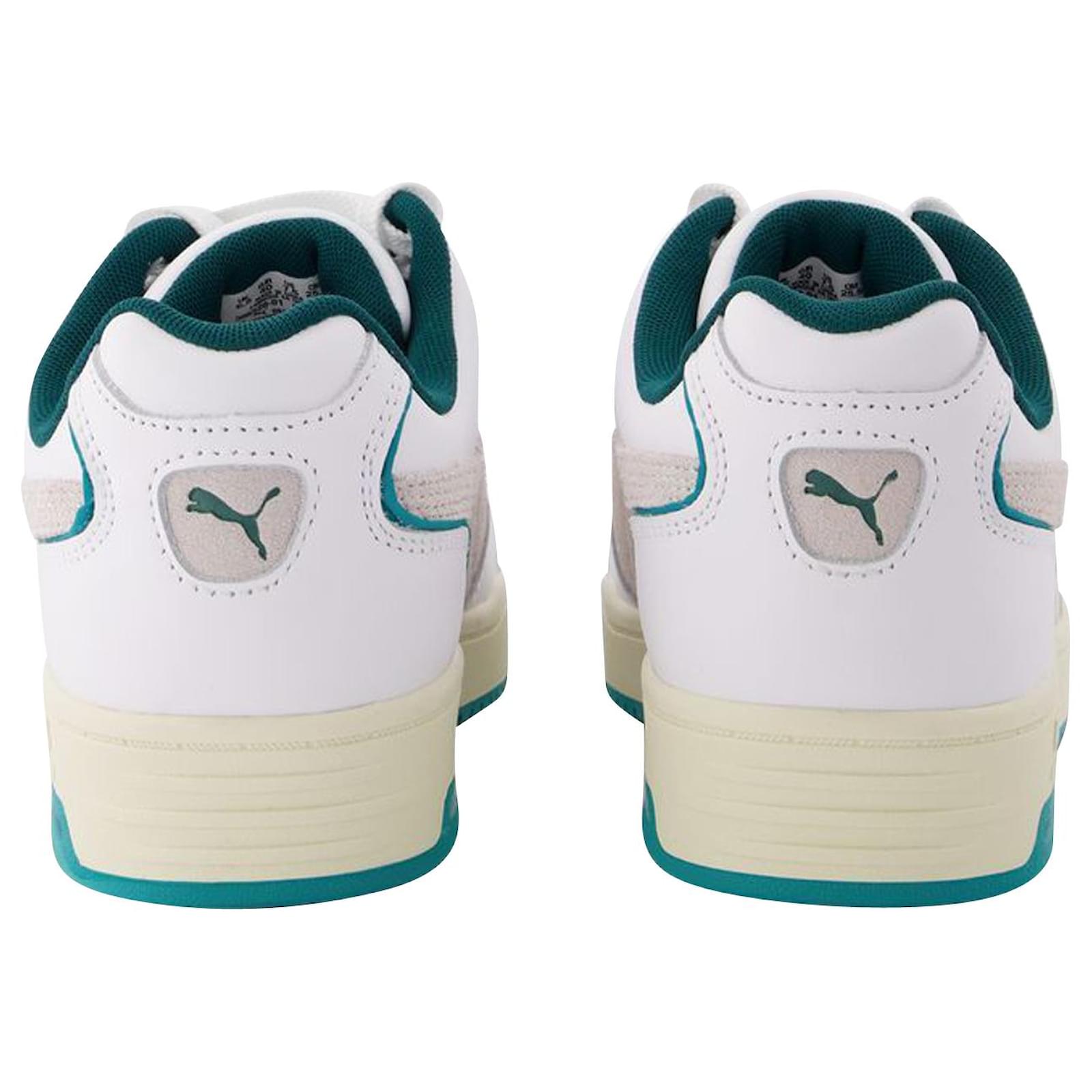 Puma Slipstream Retro Sum in White and Blue Leather Multiple colors ref ...