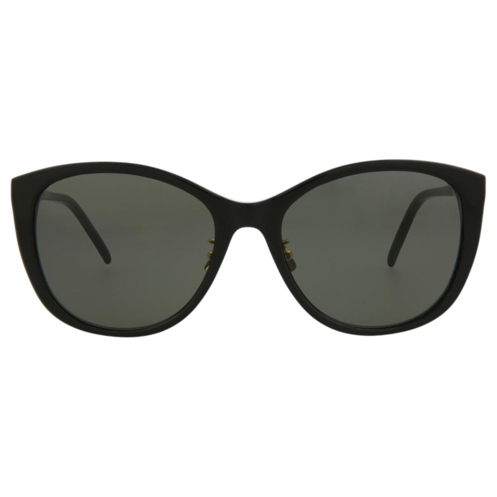 Saint Laurent Round Frame Acetate Sunglasses Black Ref 818625 Joli Closet