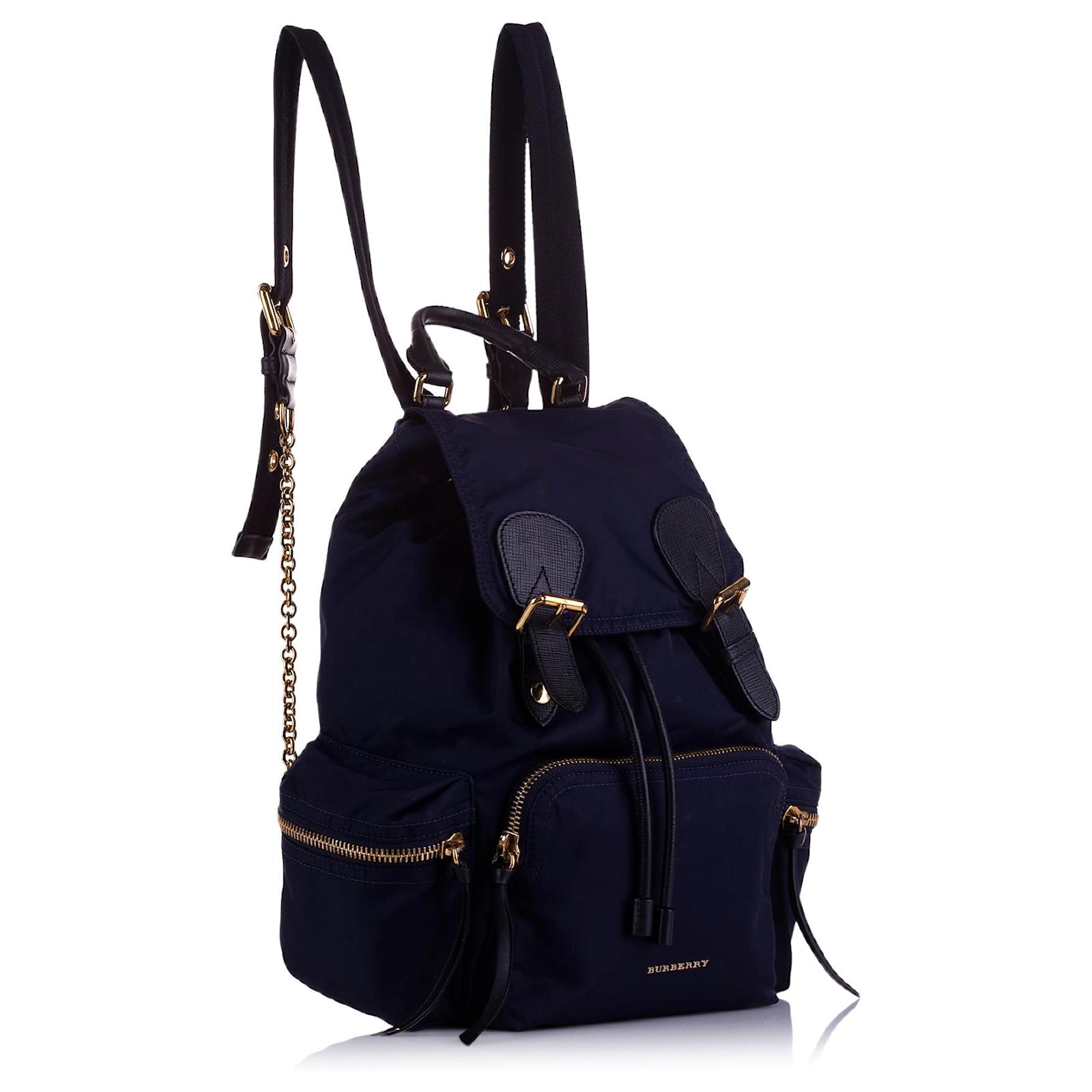 Burberry Blue Runway Backpack Pony-style calfskin Cloth ref.820882 ...
