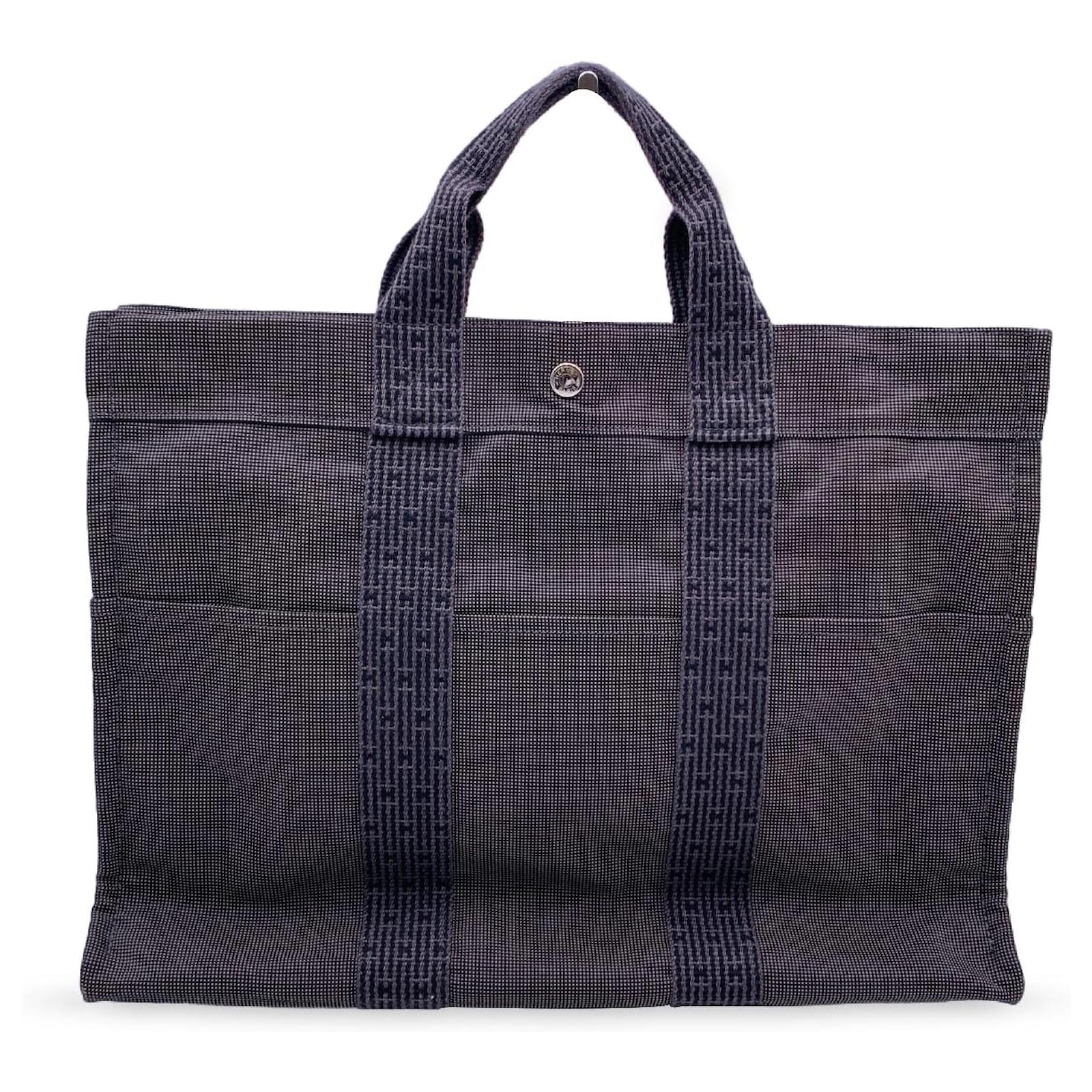 Hermès Hermes Paris Canvas Her Line Herline Yale MM Handbag Tote Bag ...