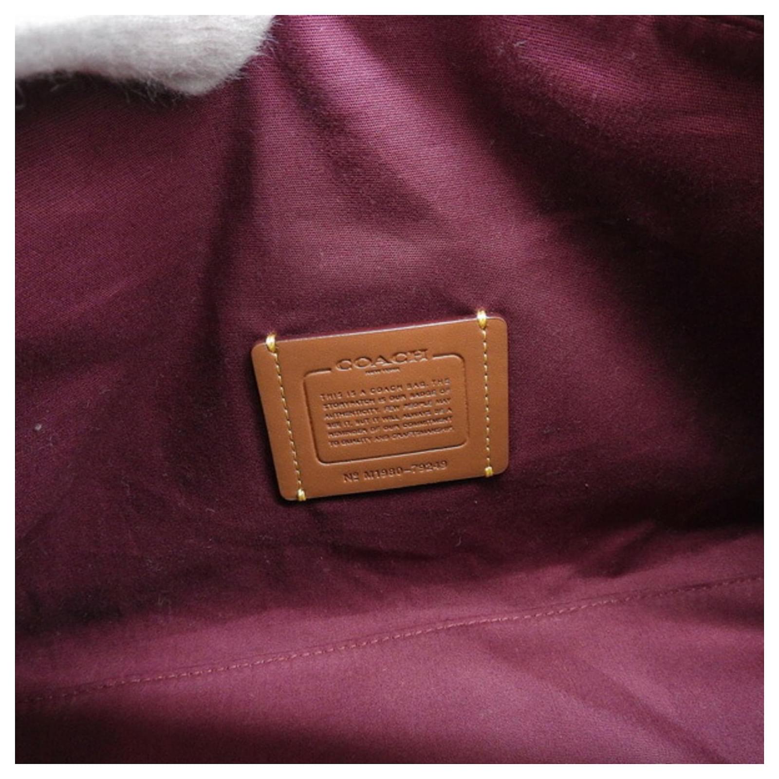 Coach Hadley Hobo Brown Cloth ref.823779 - Joli Closet