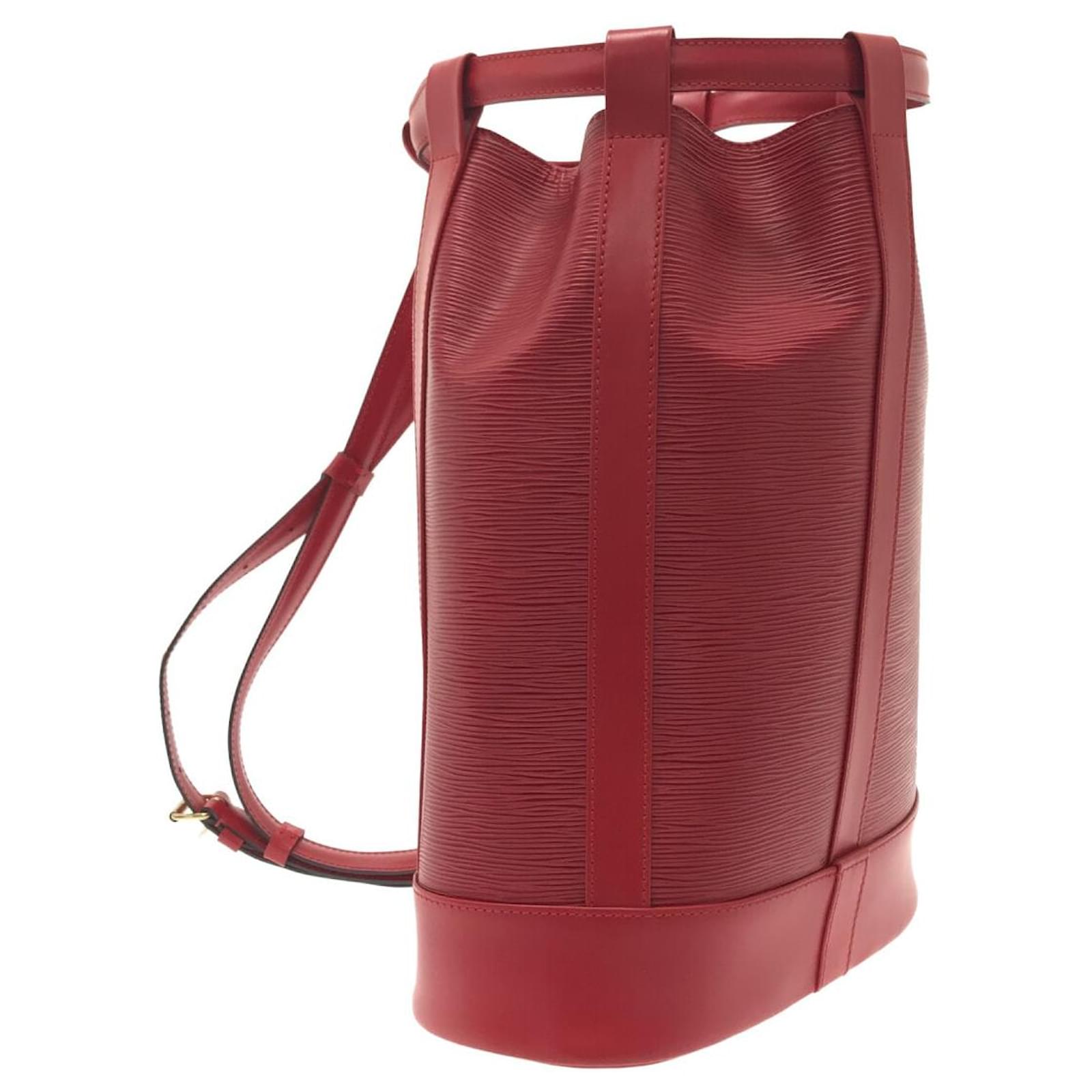 Louis Vuitton Randonnée Red Leather ref.826783 - Joli Closet