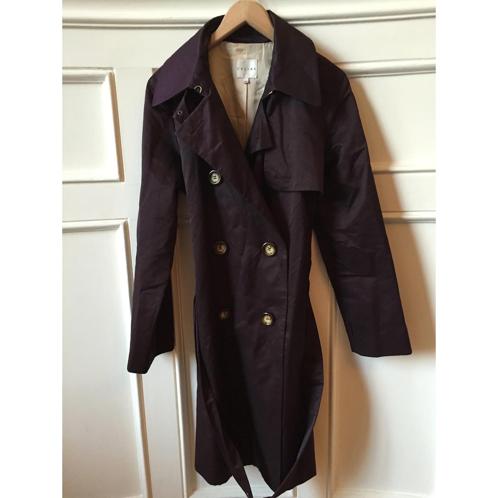 Céline CELINE Manteaux T.fr 42 SYNTHÉTIQUE Violet ref.827054 - Joli Closet