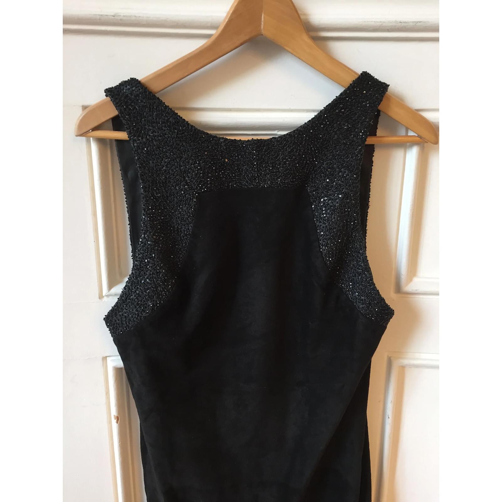 LOEWE Robes T.International M Daim Suede Noir ref.827334 - Joli Closet