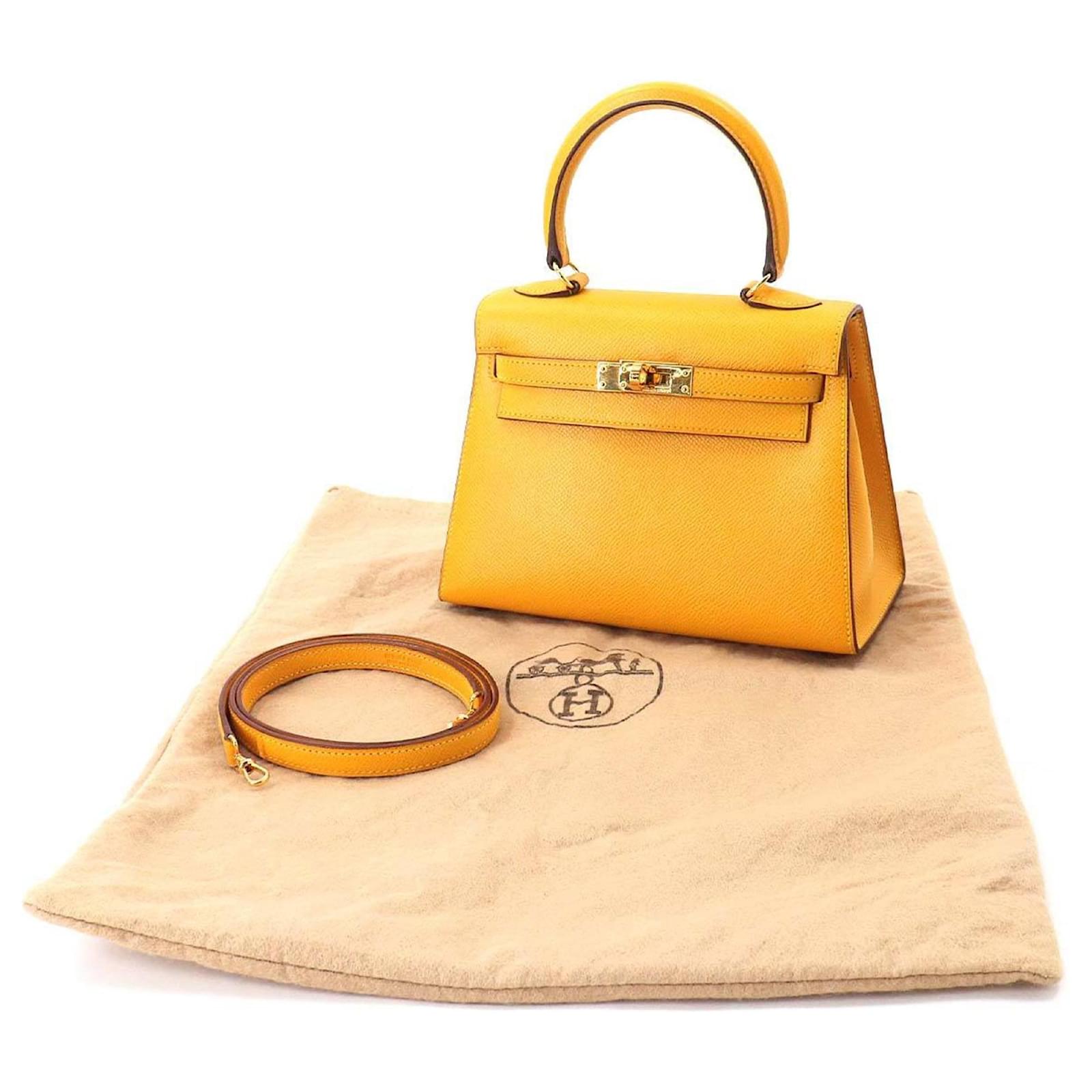 Hermès hermes kelly Yellow Leather ref.830394 - Joli Closet