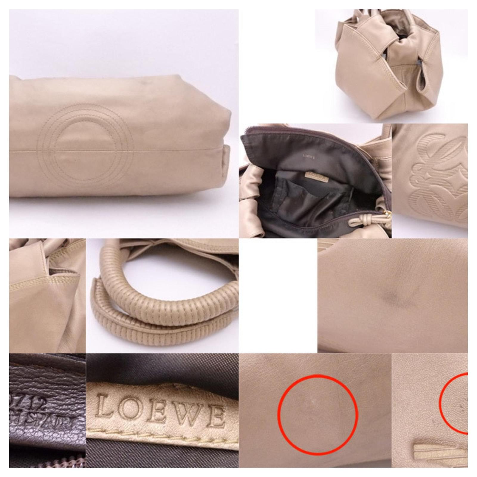 Loewe Nappa Beige Leather ref.830412 - Joli Closet