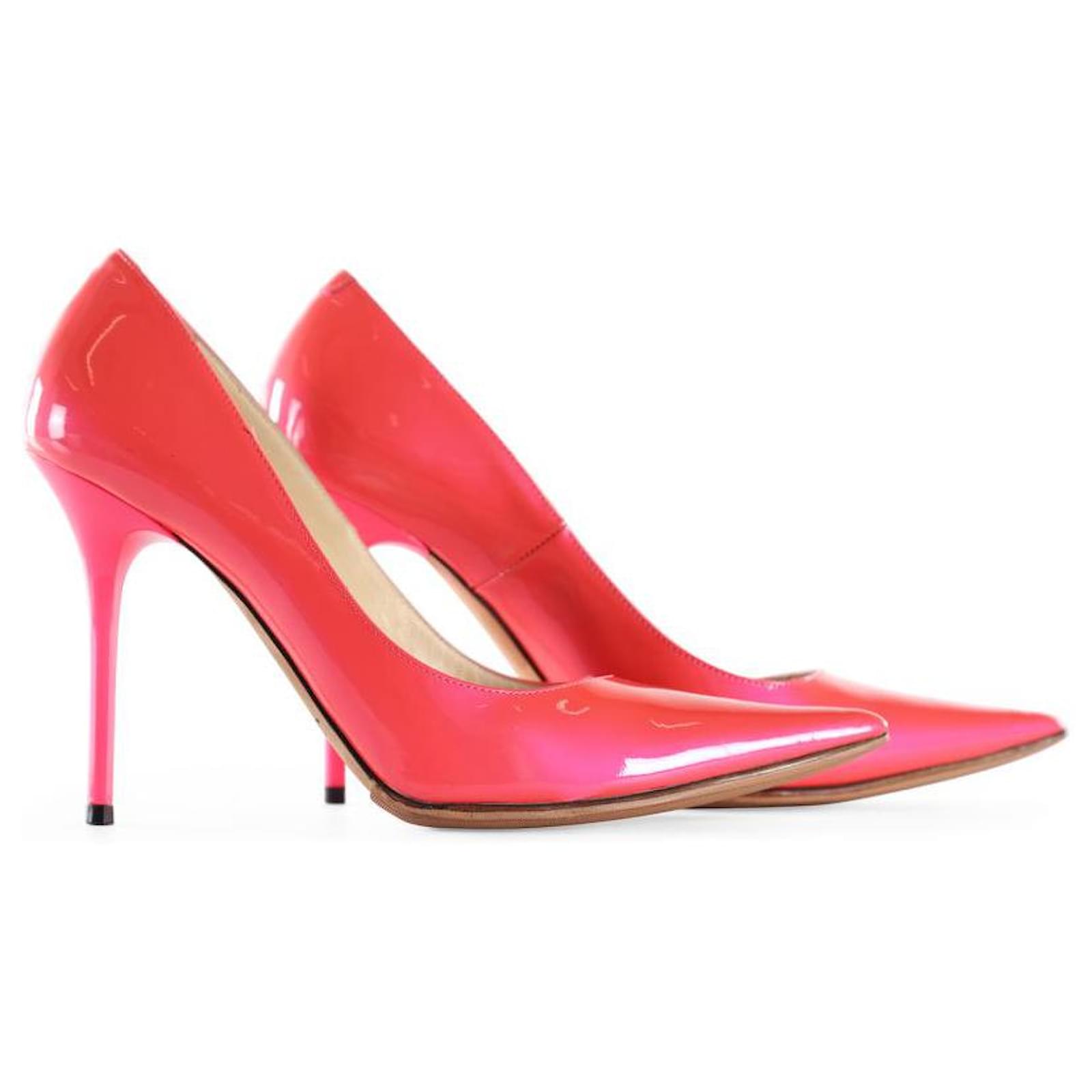 Jimmy Choo Pink Patent Leather Pointy Toe Pumps ref.830600 - Joli Closet
