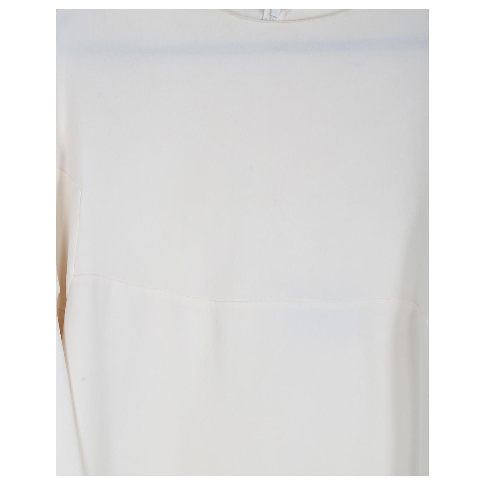 Valentino Off-White Silk Oversized Poncho Mini Dress (Sold) - Joli Closet