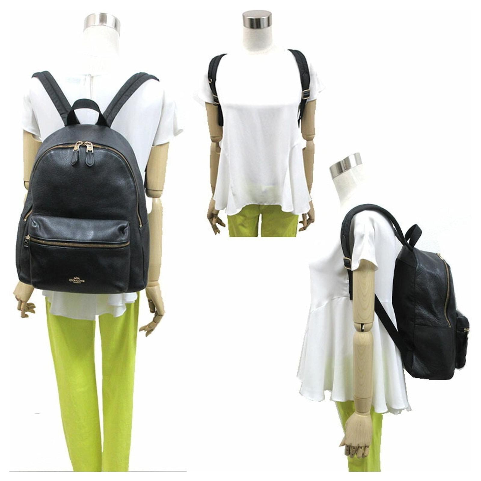 Coach Black Leather ref.832716 - Joli Closet