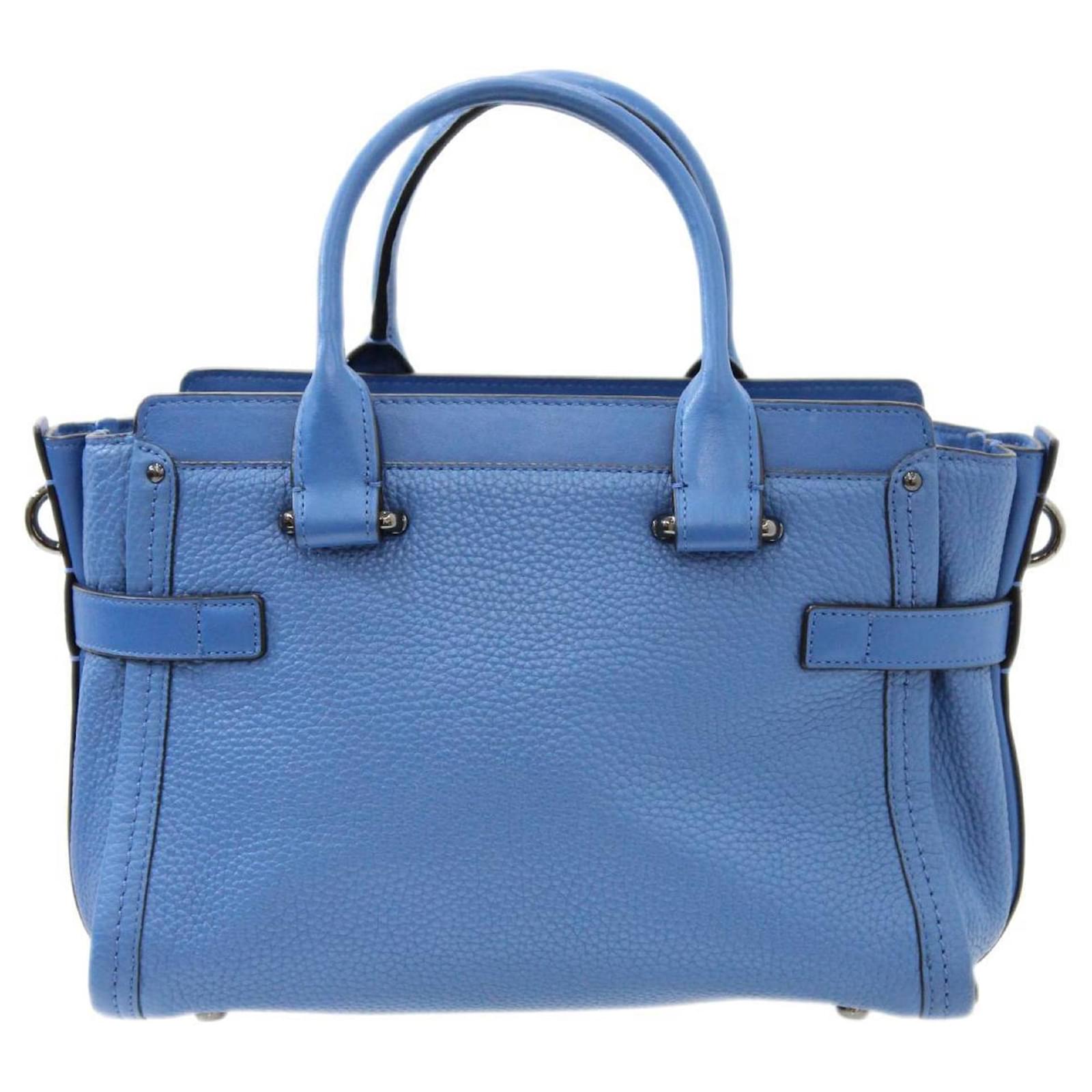 COACH SWAGGER Blue Leather ref.832736 - Joli Closet