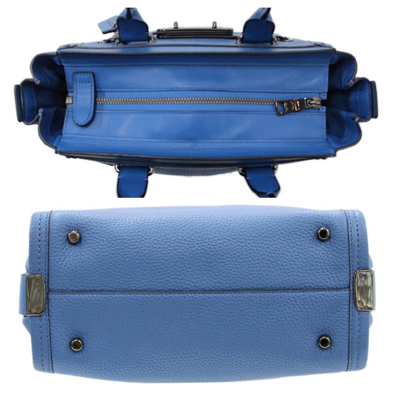 COACH SWAGGER Blue Leather ref.832736 - Joli Closet