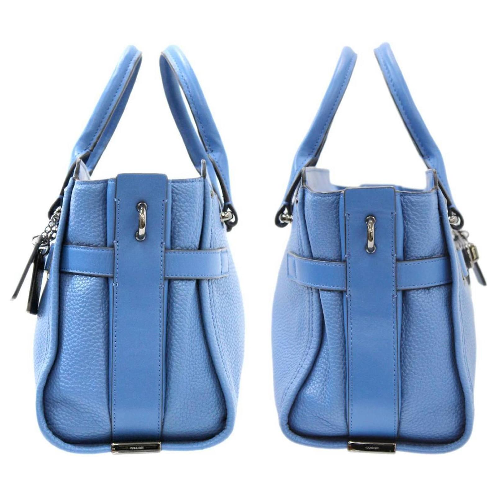 COACH SWAGGER Blue Leather ref.832736 - Joli Closet