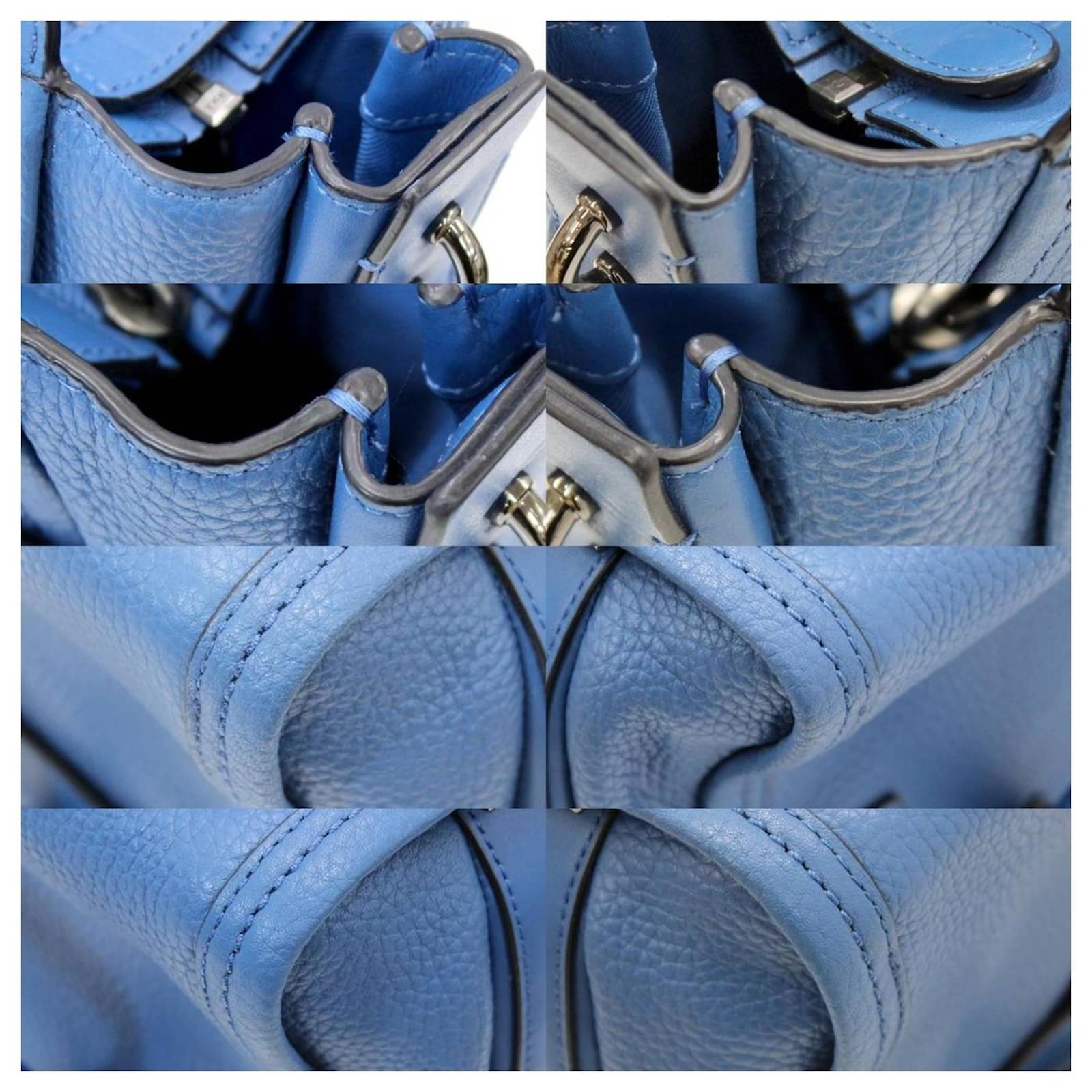 COACH SWAGGER Blue Leather ref.832736 - Joli Closet