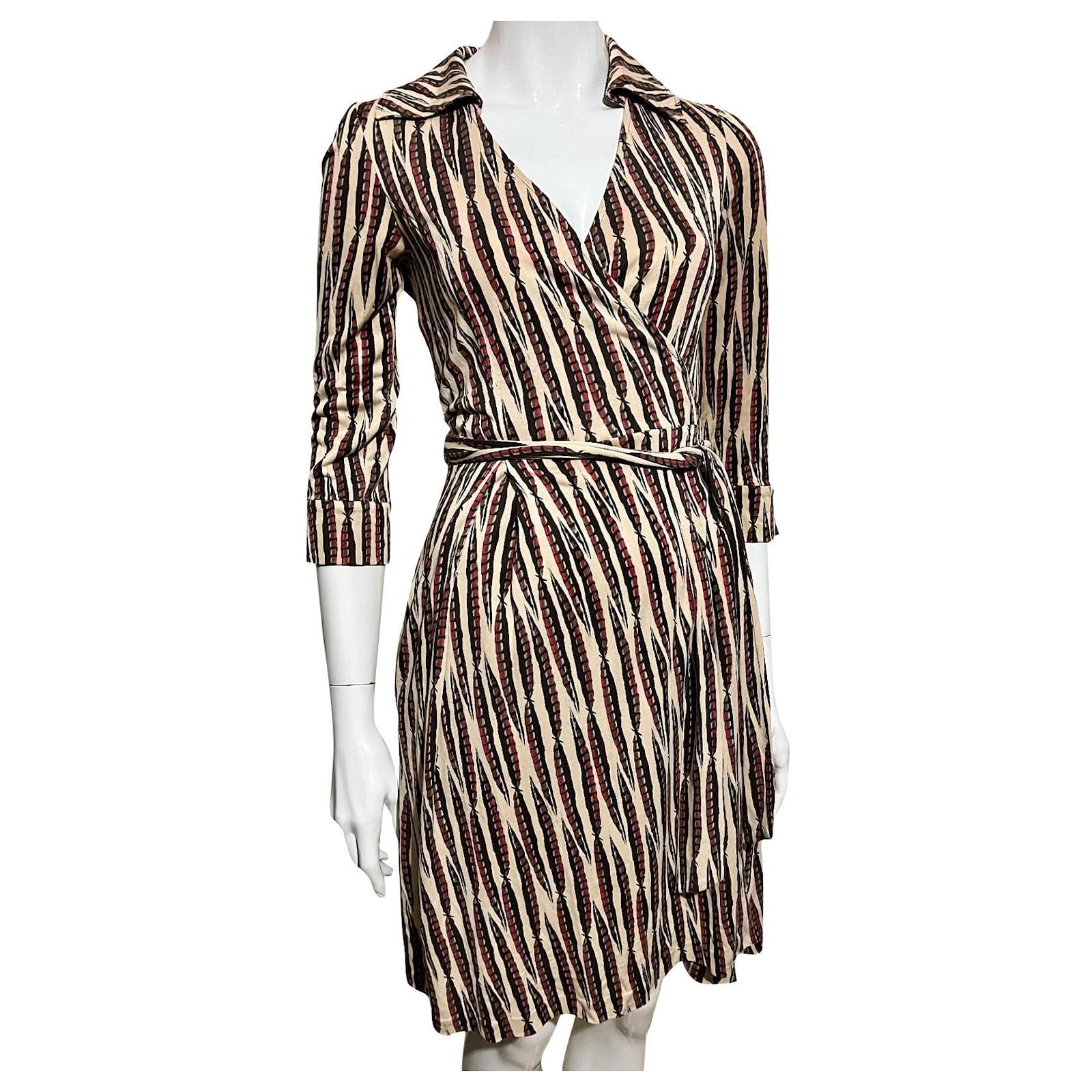 Diane Von Furstenberg DvF Megan vintage silk wrap dress Multiple colors ...