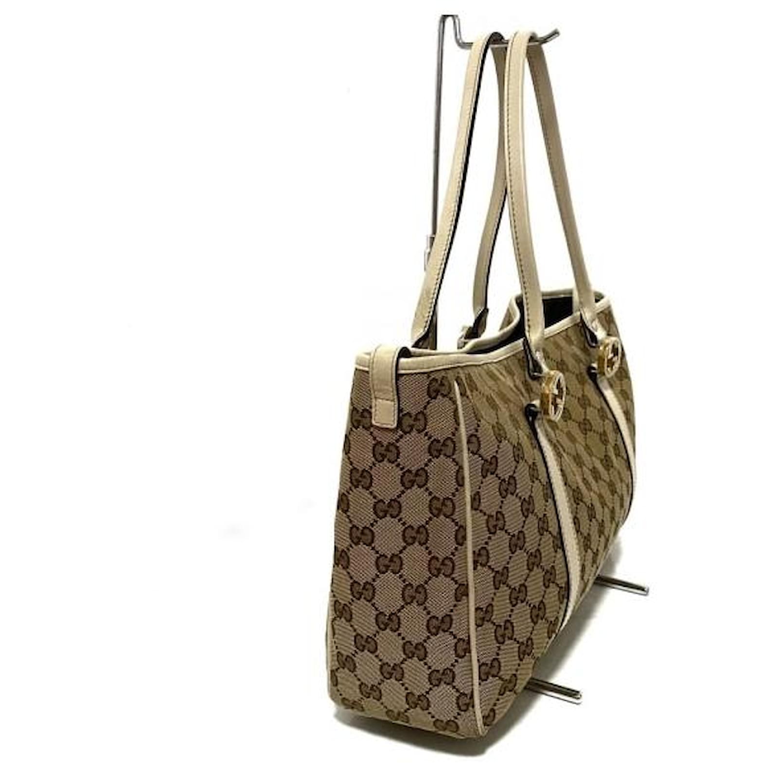 Gucci GG,GG Twins Multiple colors Beige Dark brown Leather ref.832424 ...