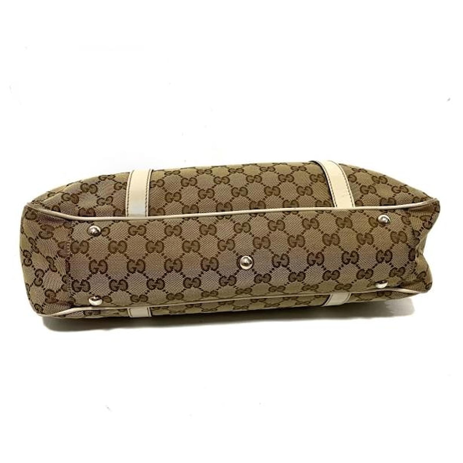Gucci GG,GG Twins Multiple colors Beige Dark brown Leather ref.832424 ...