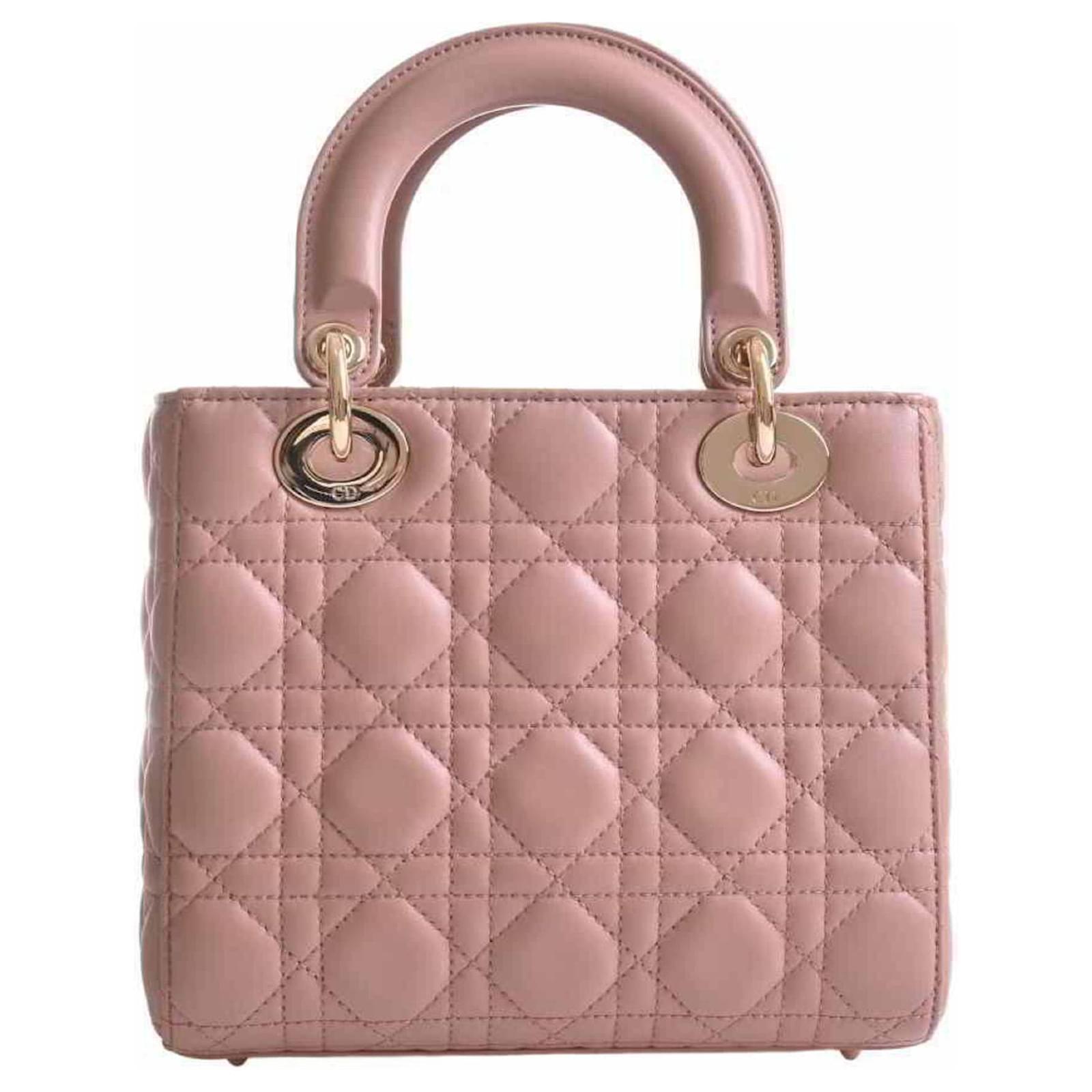 Dior Lady Dior Pink Leather ref.835552 - Joli Closet