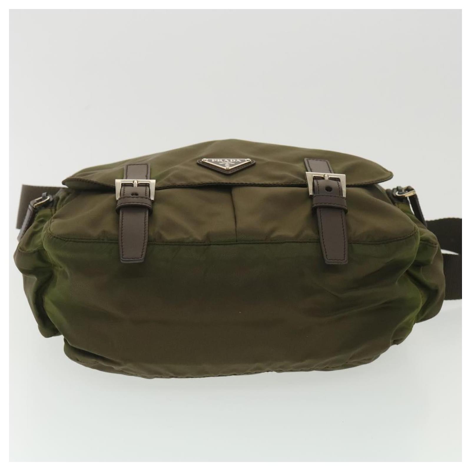 Prada Tessuto Khaki Synthetic ref.836089 - Joli Closet