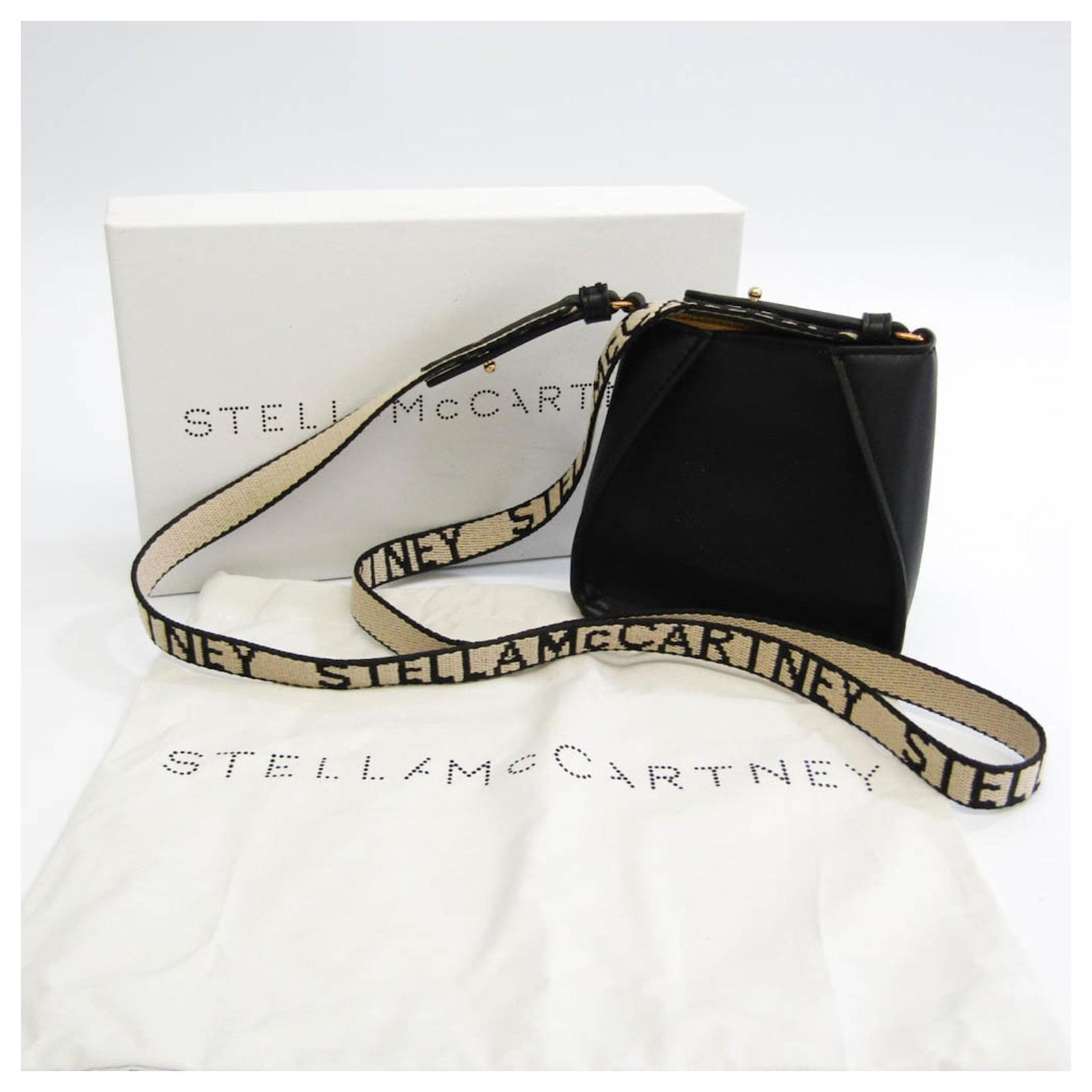 Stella Mc Cartney Stella McCartney Logo Stella Black Leather ref.836671 ...