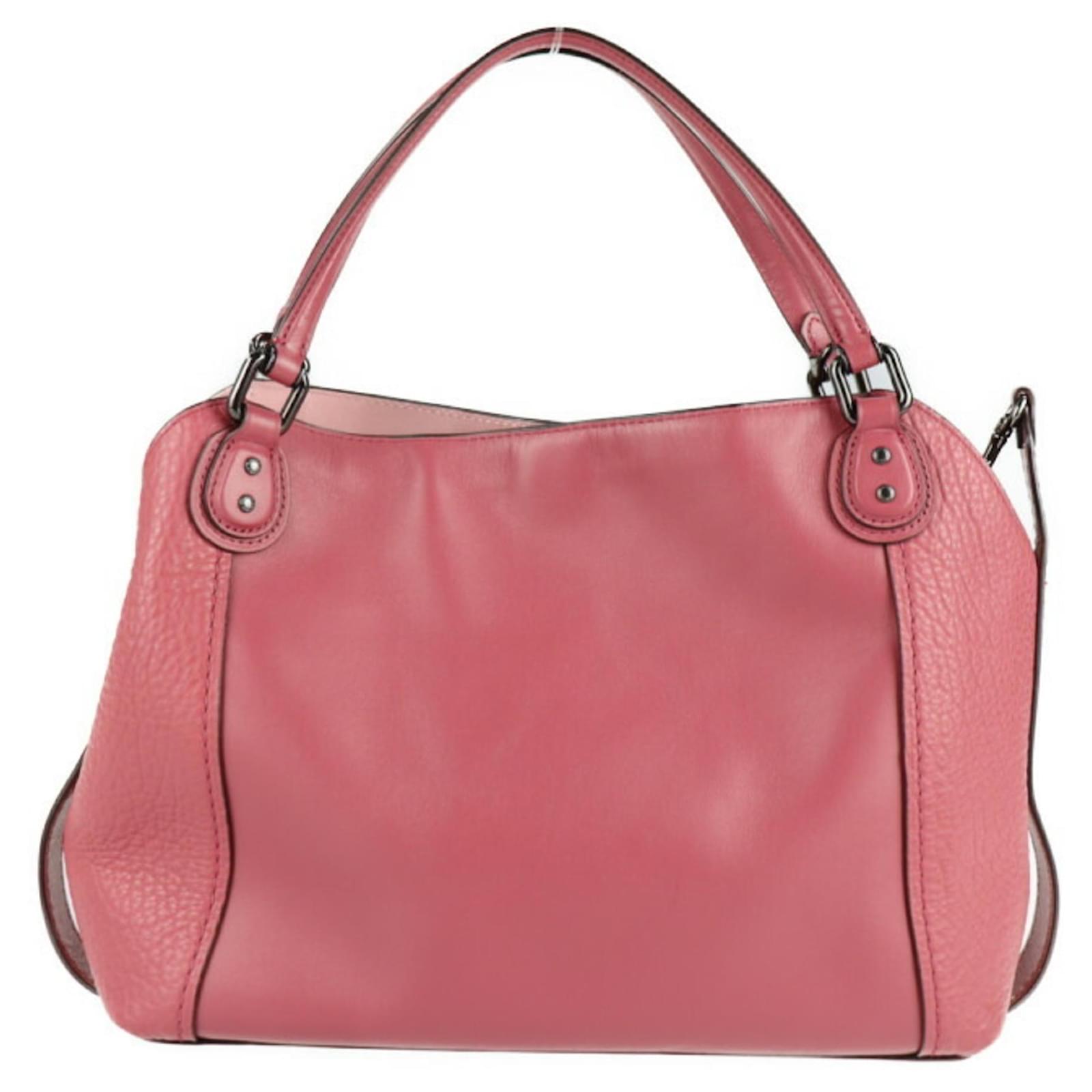 Coach Edie Pink Leather ref.838859 - Joli Closet