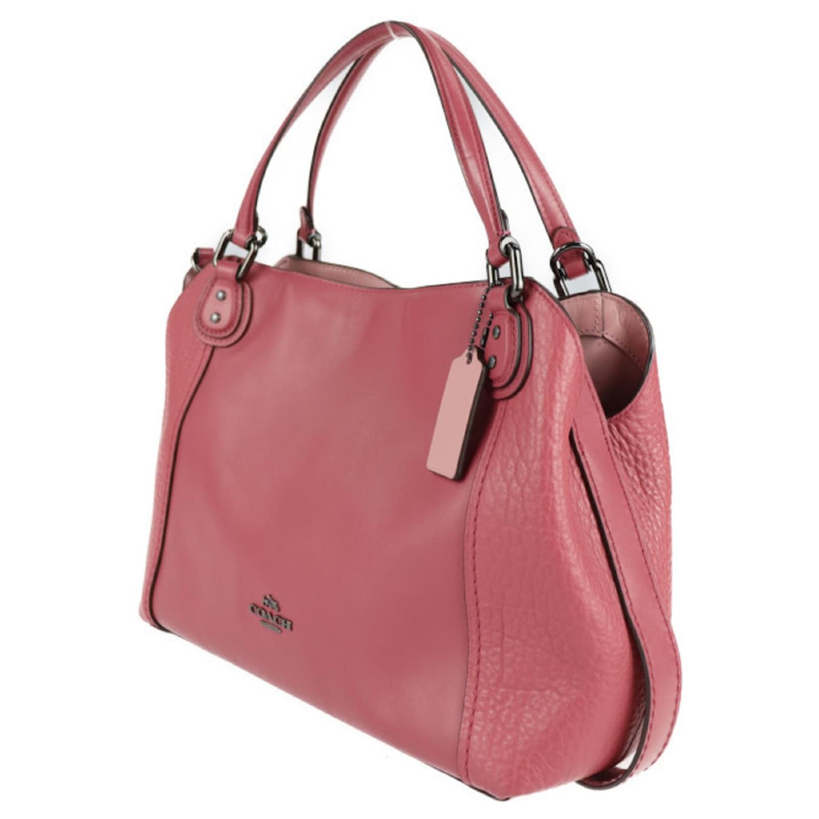 Coach Edie Pink Leather ref.838859 - Joli Closet