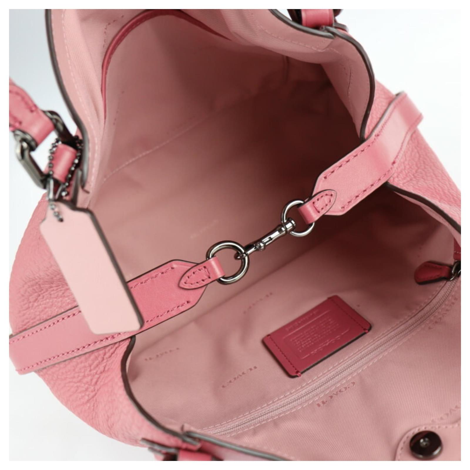 Coach Edie Pink Leather ref.838859 - Joli Closet