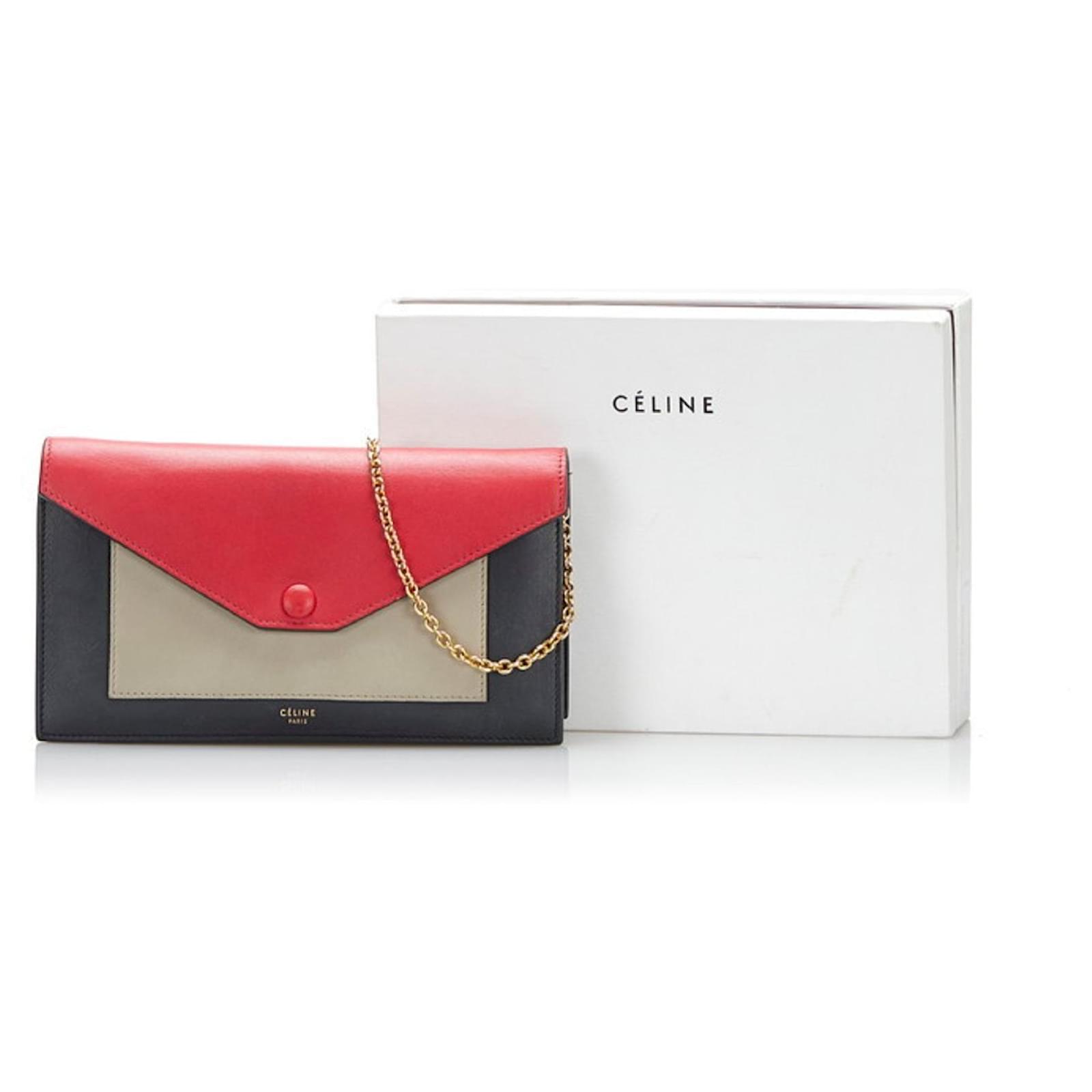 Céline Celine Red Leather ref.839159 - Joli Closet