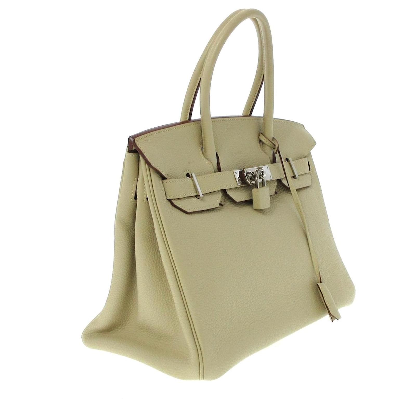 Hermès Birkin 30 Cream Leather ref.839210 - Joli Closet