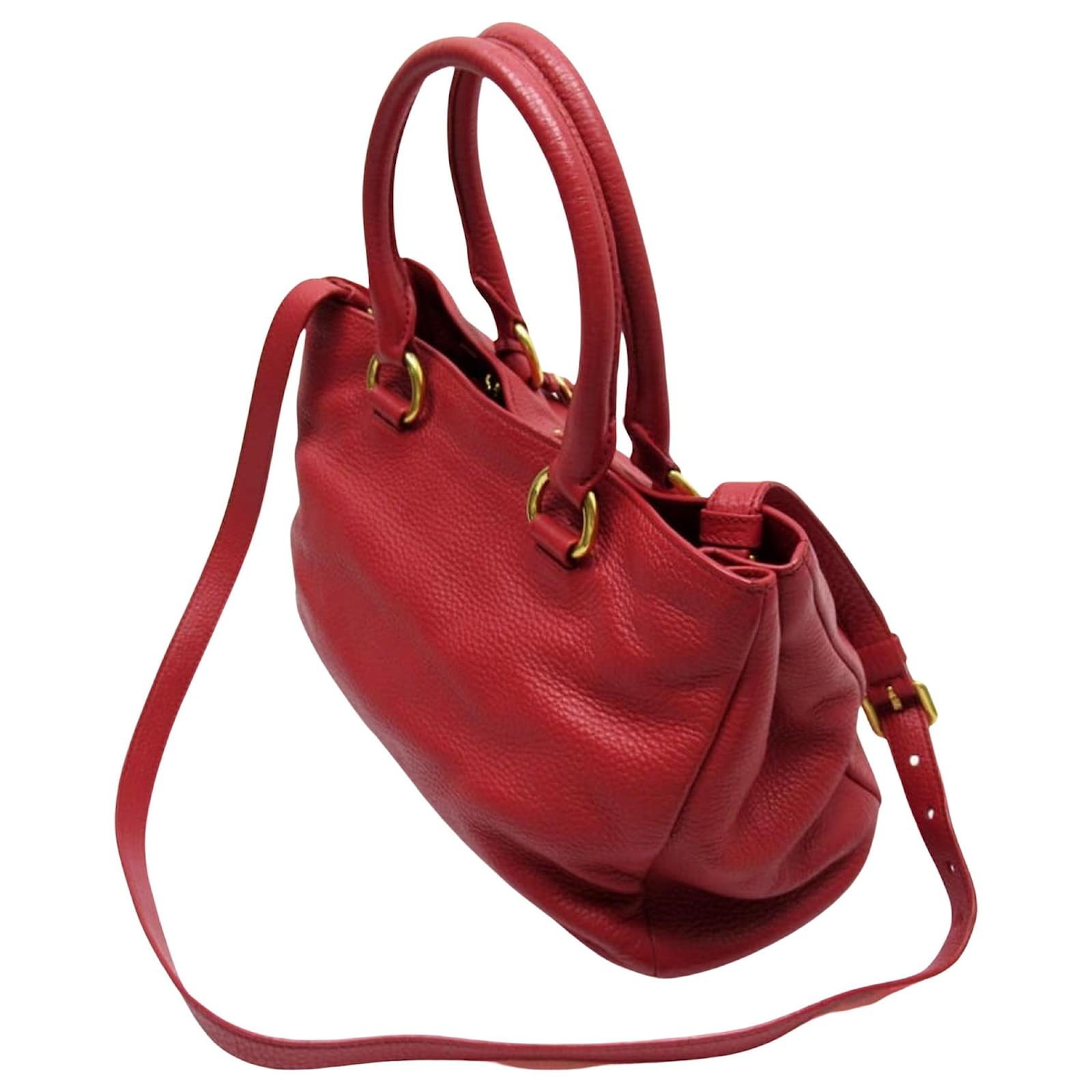 Prada Galleria Red Leather ref.839300 - Joli Closet