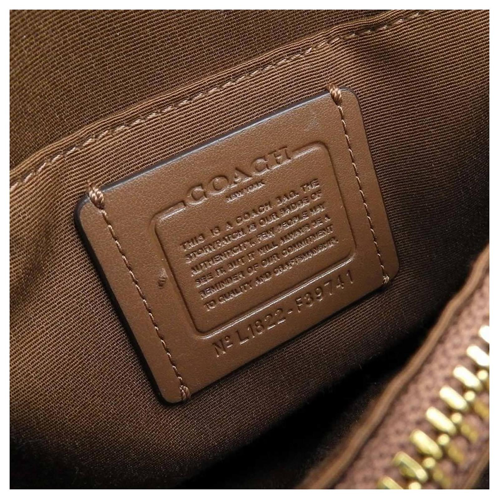 Coach Brown Leather ref.840121 - Joli Closet