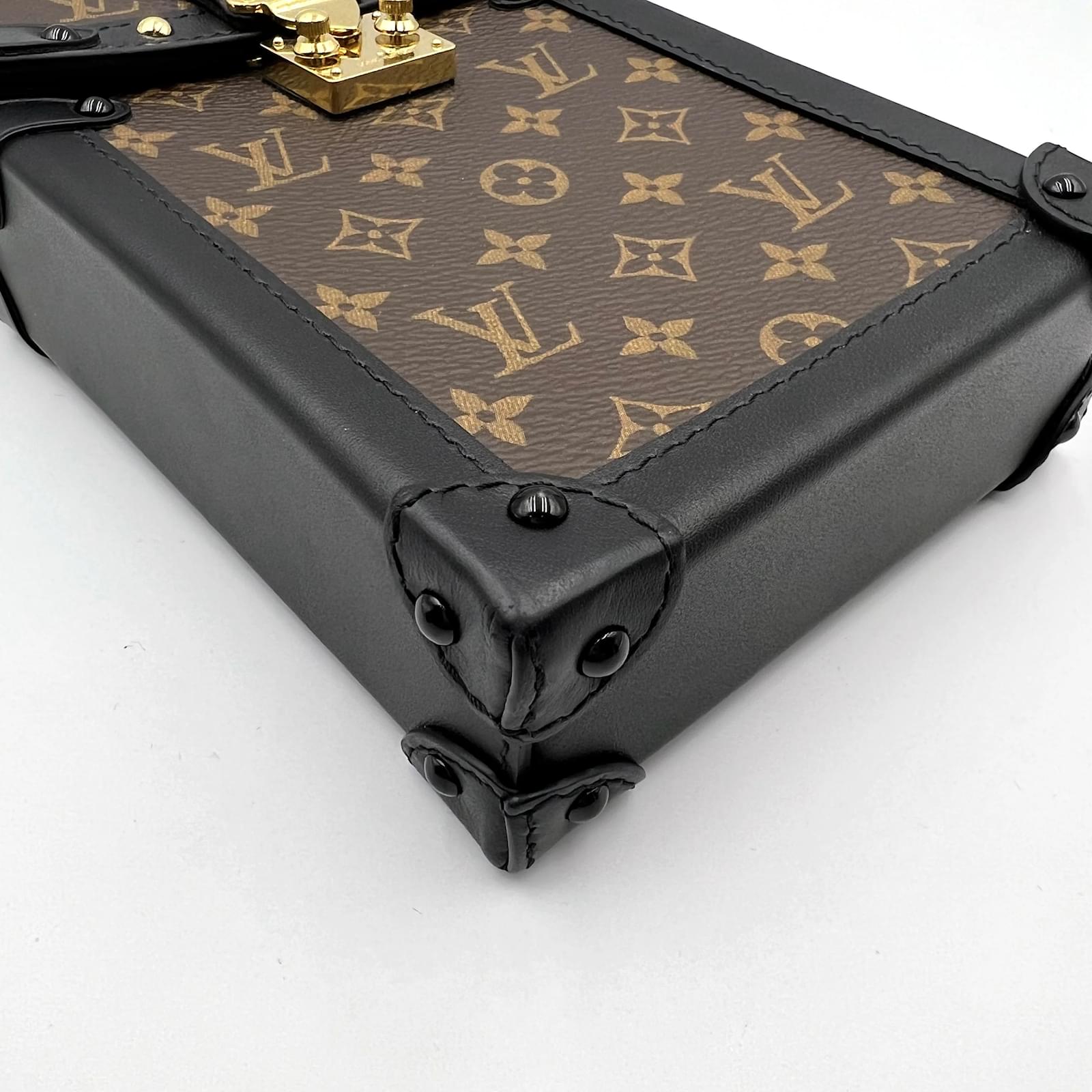 Louis Vuitton Monogram Vertical Trunk Pochette Brown Cloth ref.840213 ...