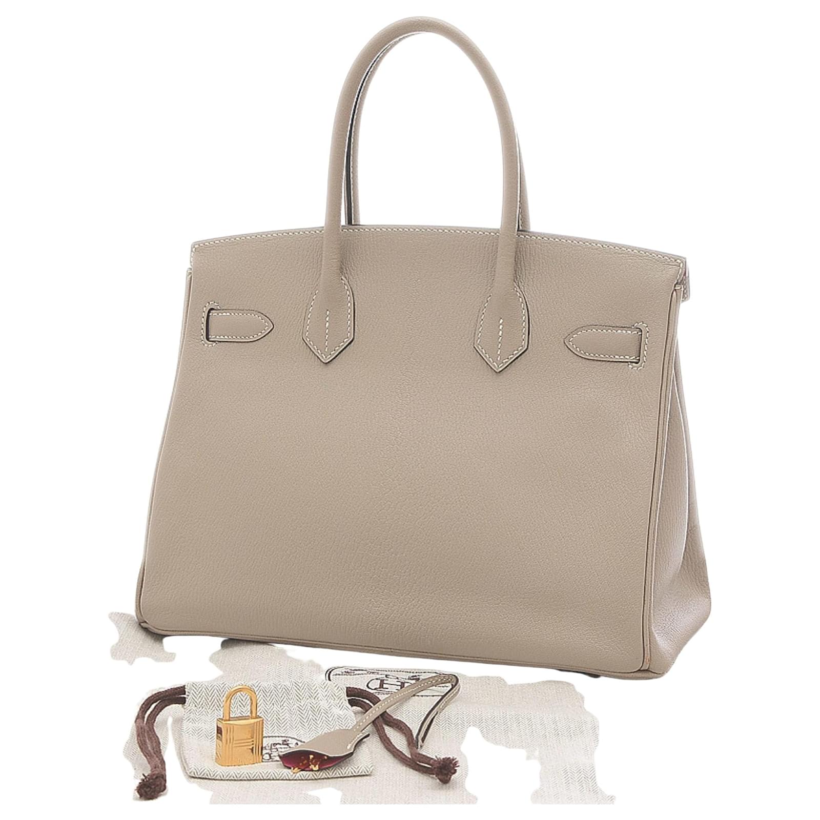 Hermès HERMES BIRKIN 30 Grey Leather ref.840411 - Joli Closet