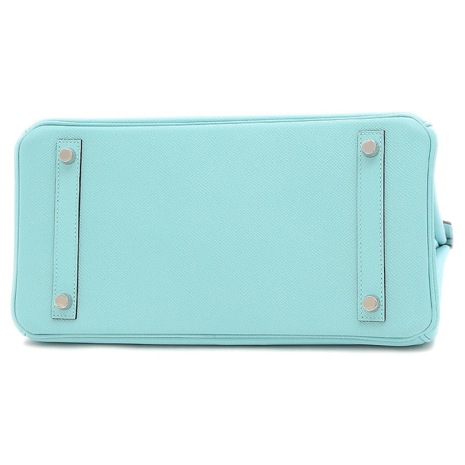 Hermès HERMES BIRKIN Light blue Leather ref.840540 - Joli Closet