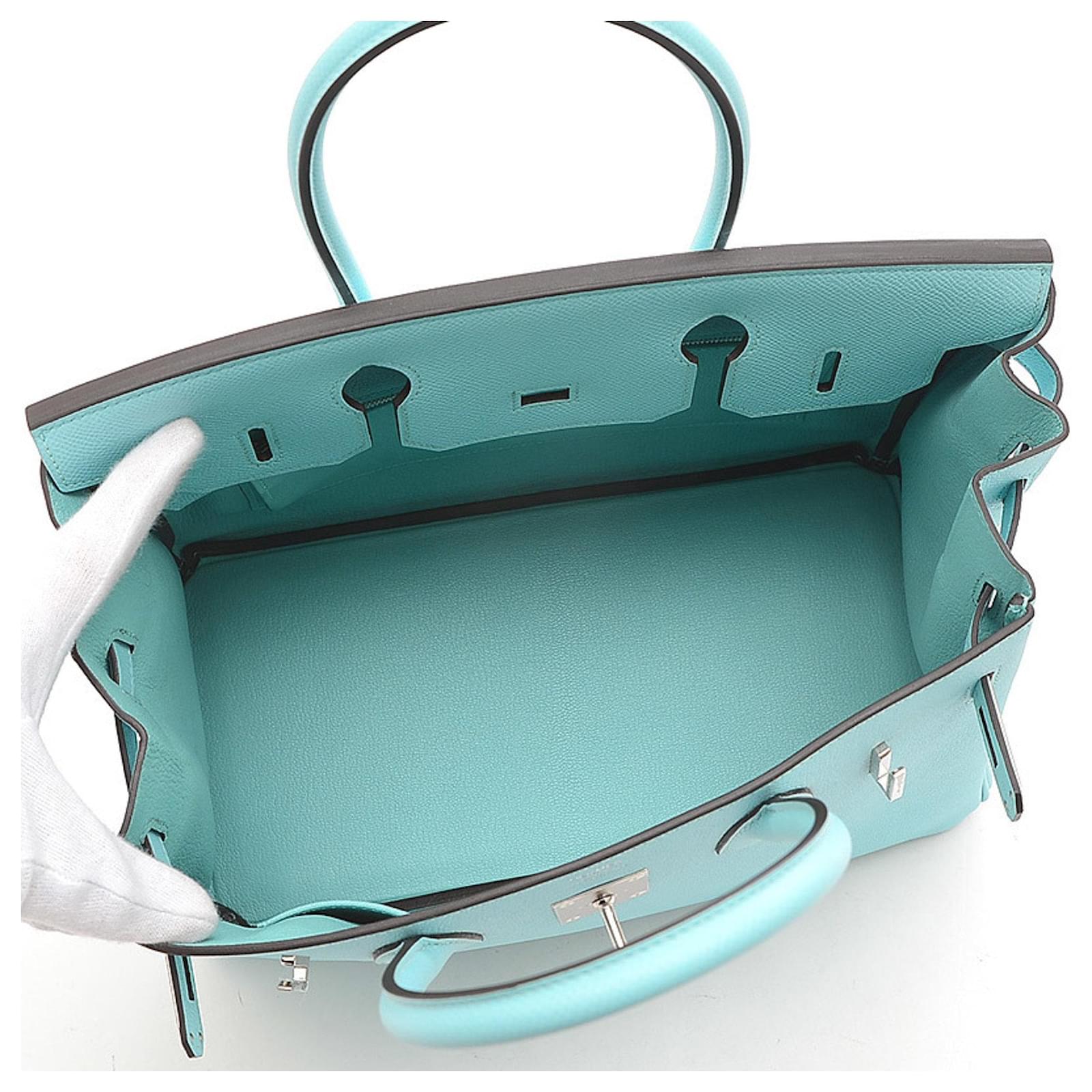 Hermès HERMES BIRKIN Light blue Leather ref.840540 - Joli Closet
