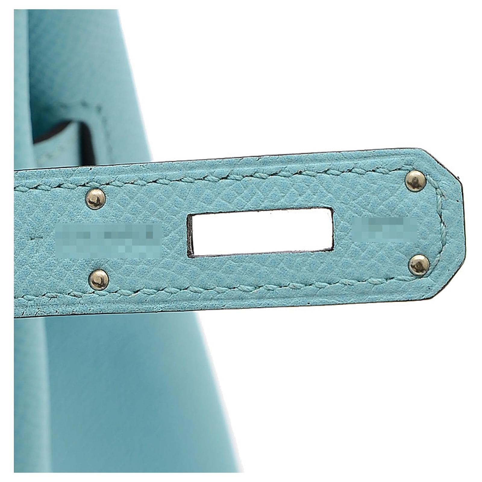 Hermès HERMES BIRKIN Light blue Leather ref.840540 - Joli Closet