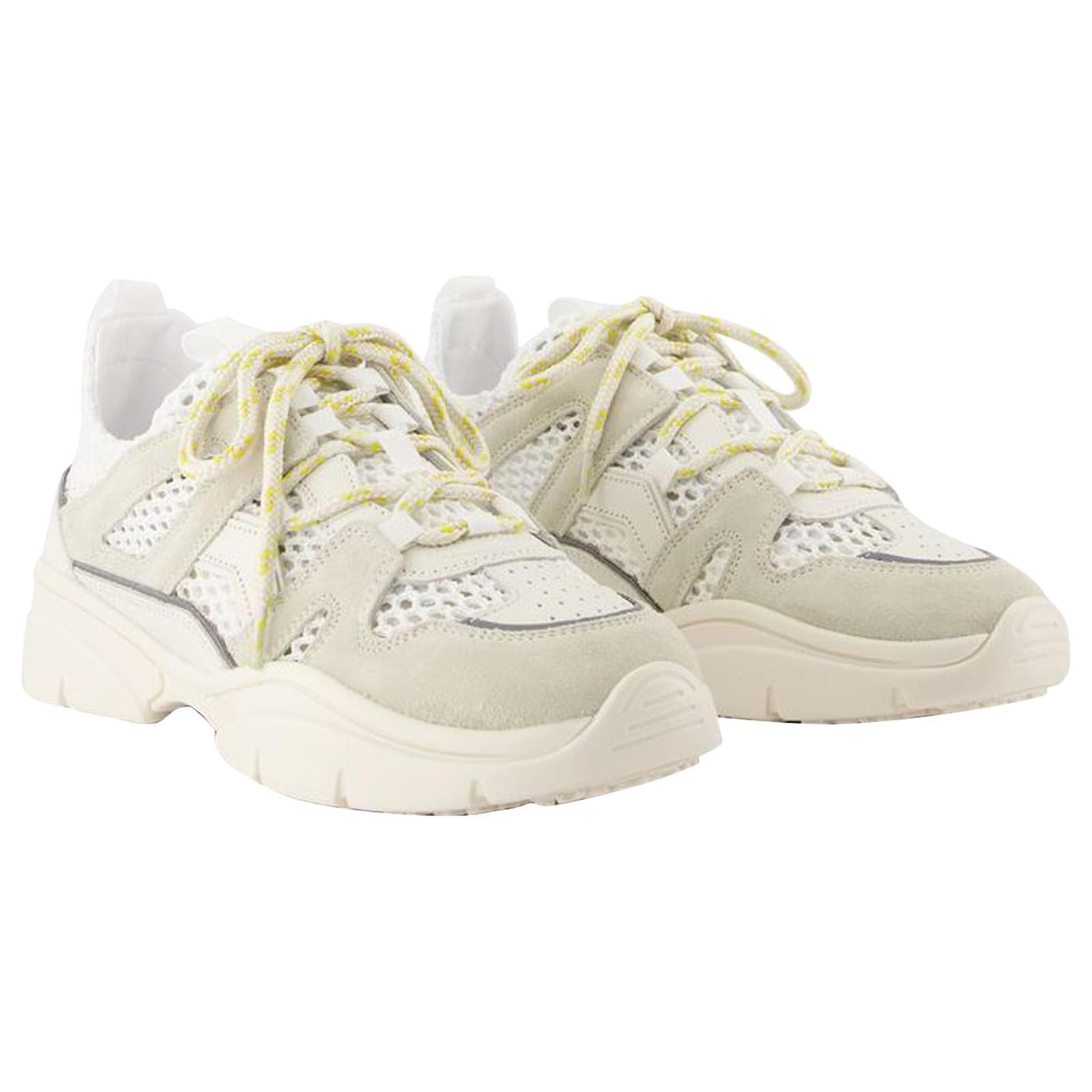 Kindsay-Gd Sneakers - Isabel Marant - White - Leather ref.840797 - Joli ...