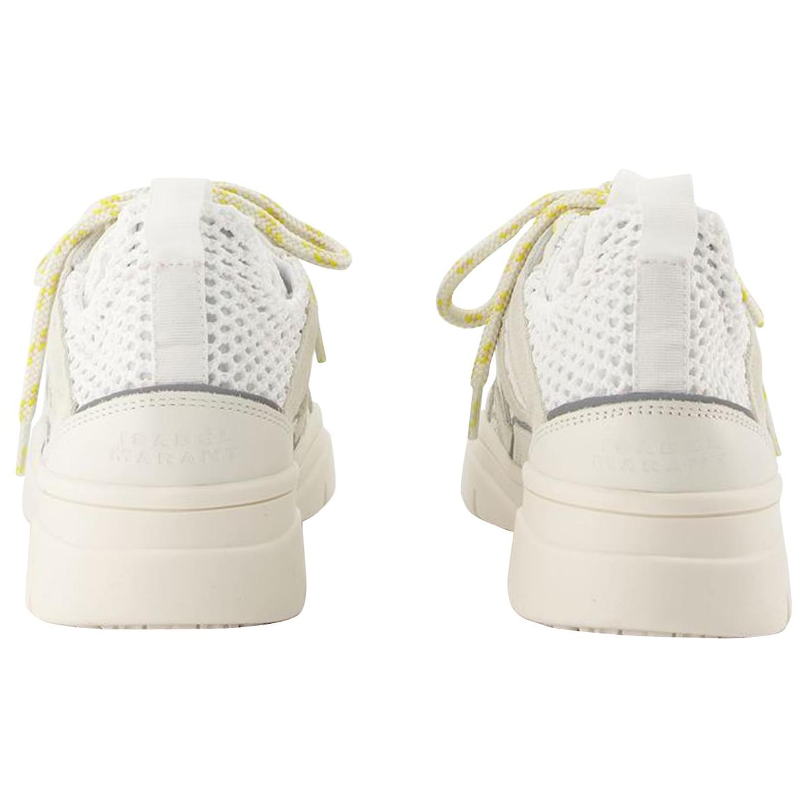 Kindsay-Gd Sneakers - Isabel Marant - White - Leather ref.840797 - Joli ...