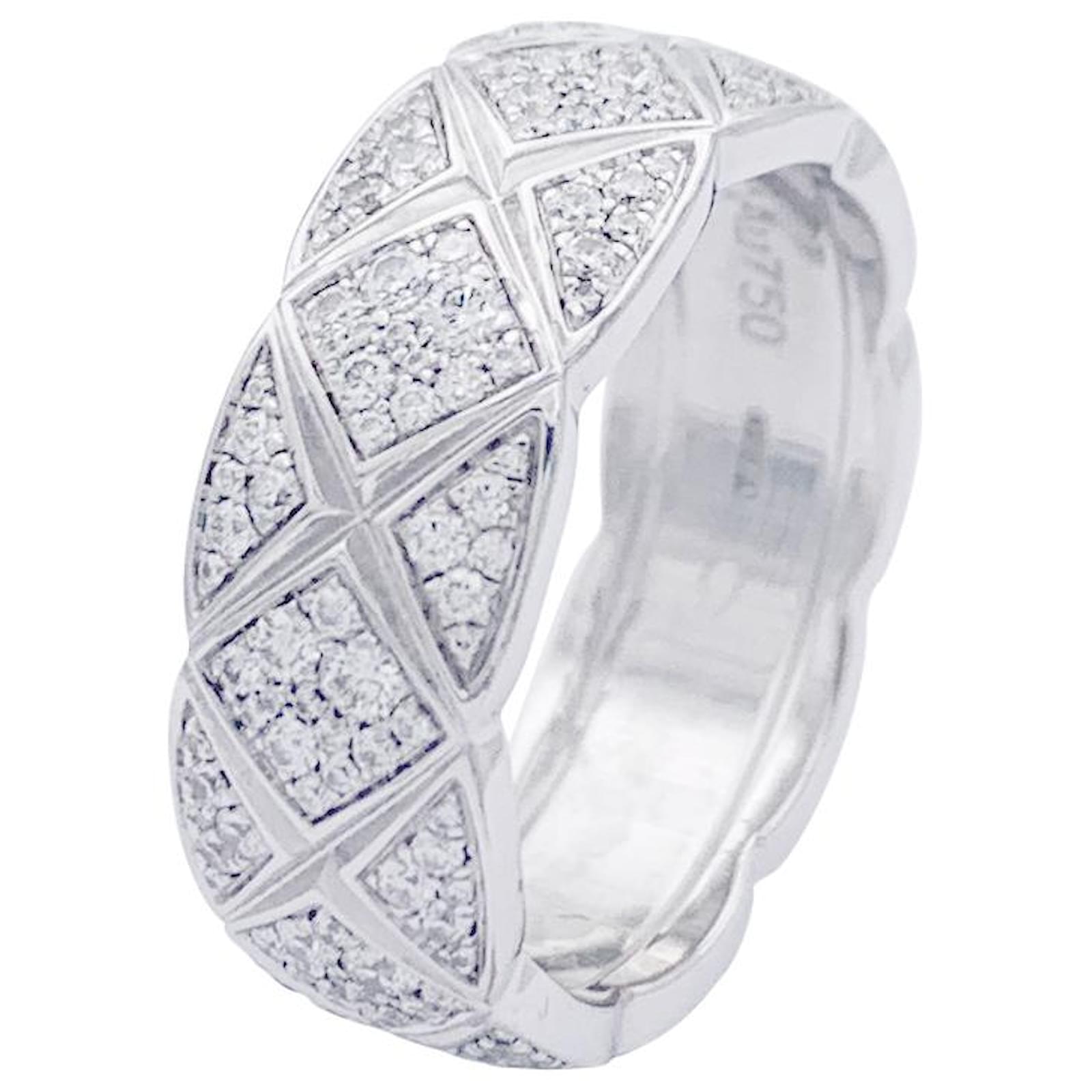 Bague Chanel, “Coco Crush”, or blanc et diamants. ref.841851 - Joli Closet