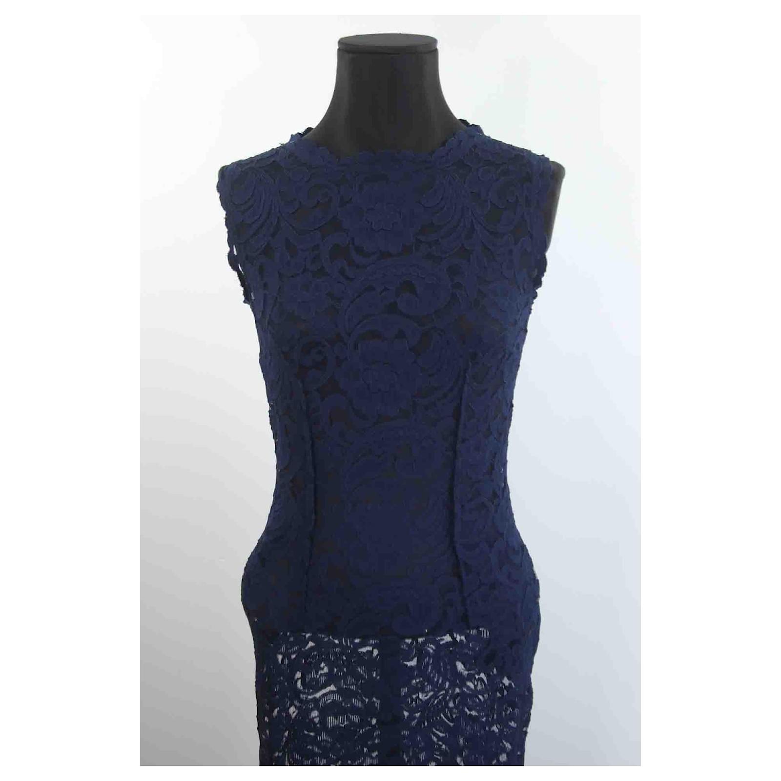 Balmain dress 36 Blue Lace ref.842549 - Joli Closet