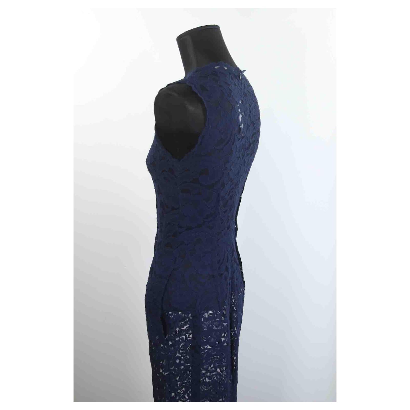 Balmain dress 36 Blue Lace ref.842549 - Joli Closet