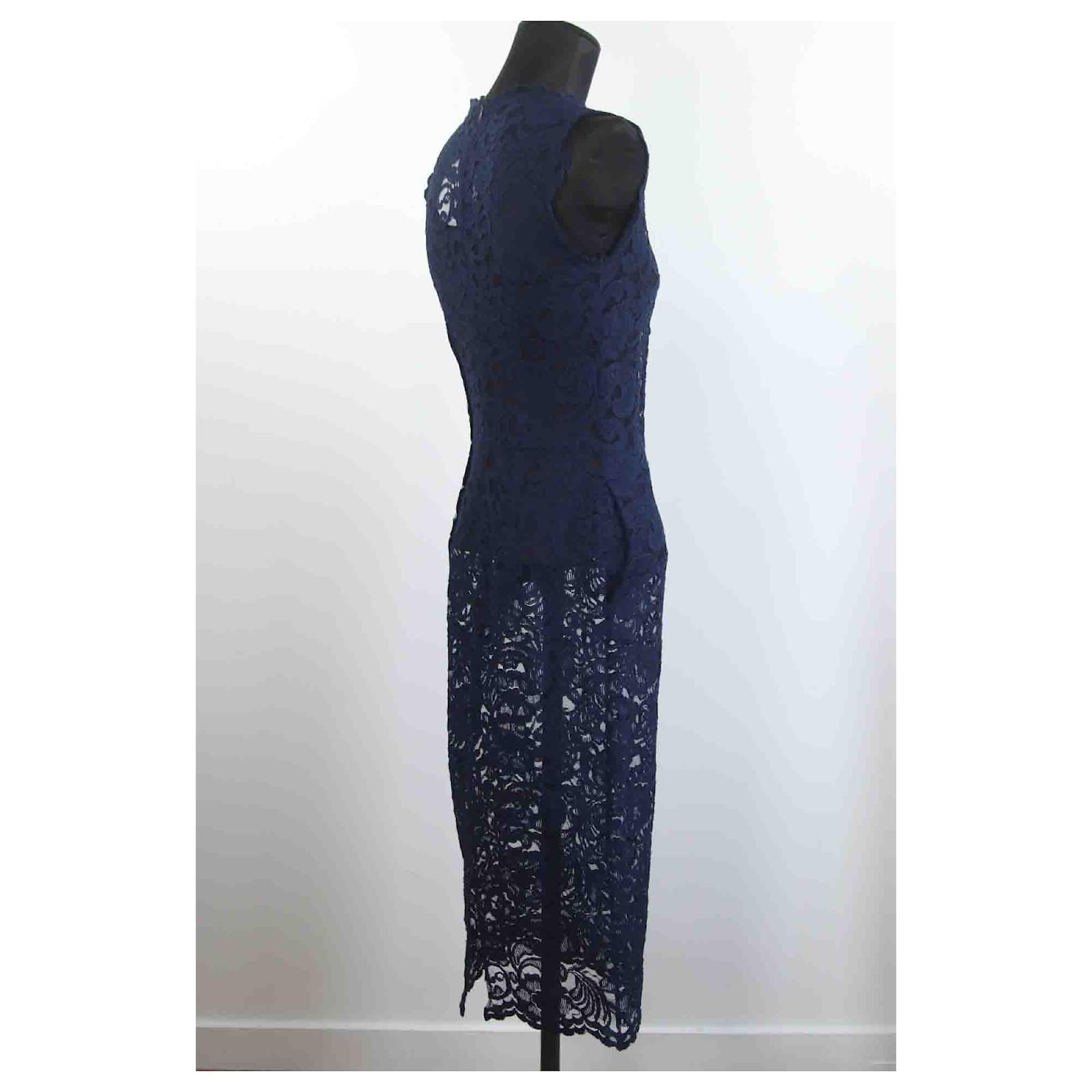 Balmain dress 36 Blue Lace ref.842549 - Joli Closet