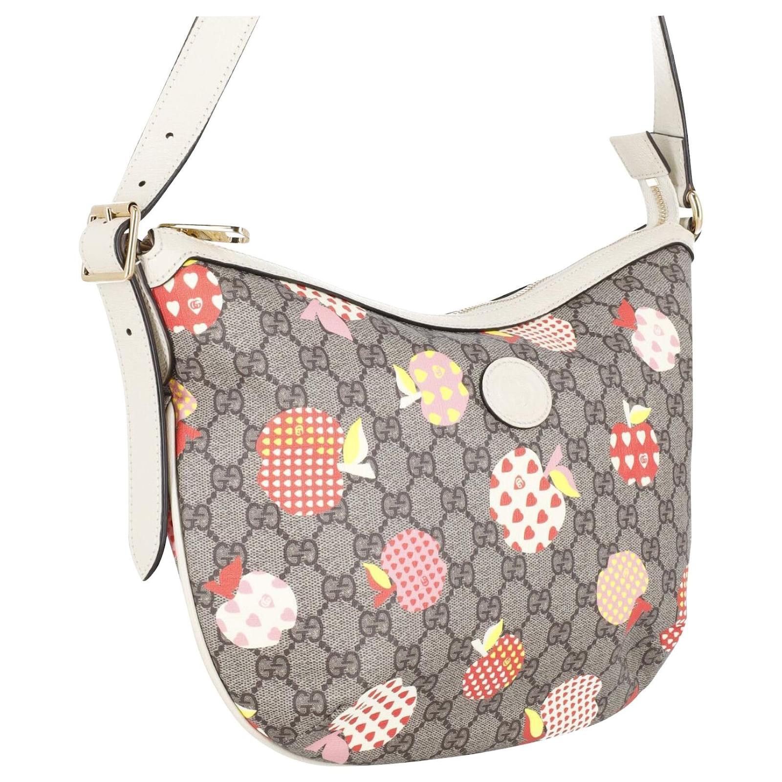 Gucci Les Pommes GG Supreme Small Ophidia en Toile Multicolore Cuir ref ...