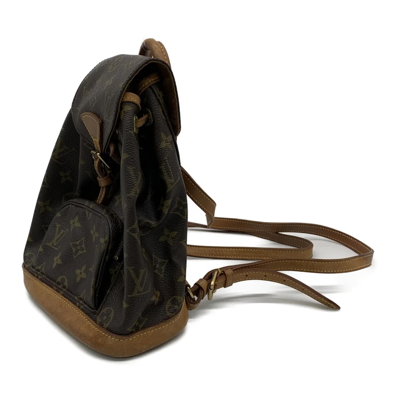 Louis Vuitton Monogram Montsouris PM M51137 Brown Cloth ref.843842 ...