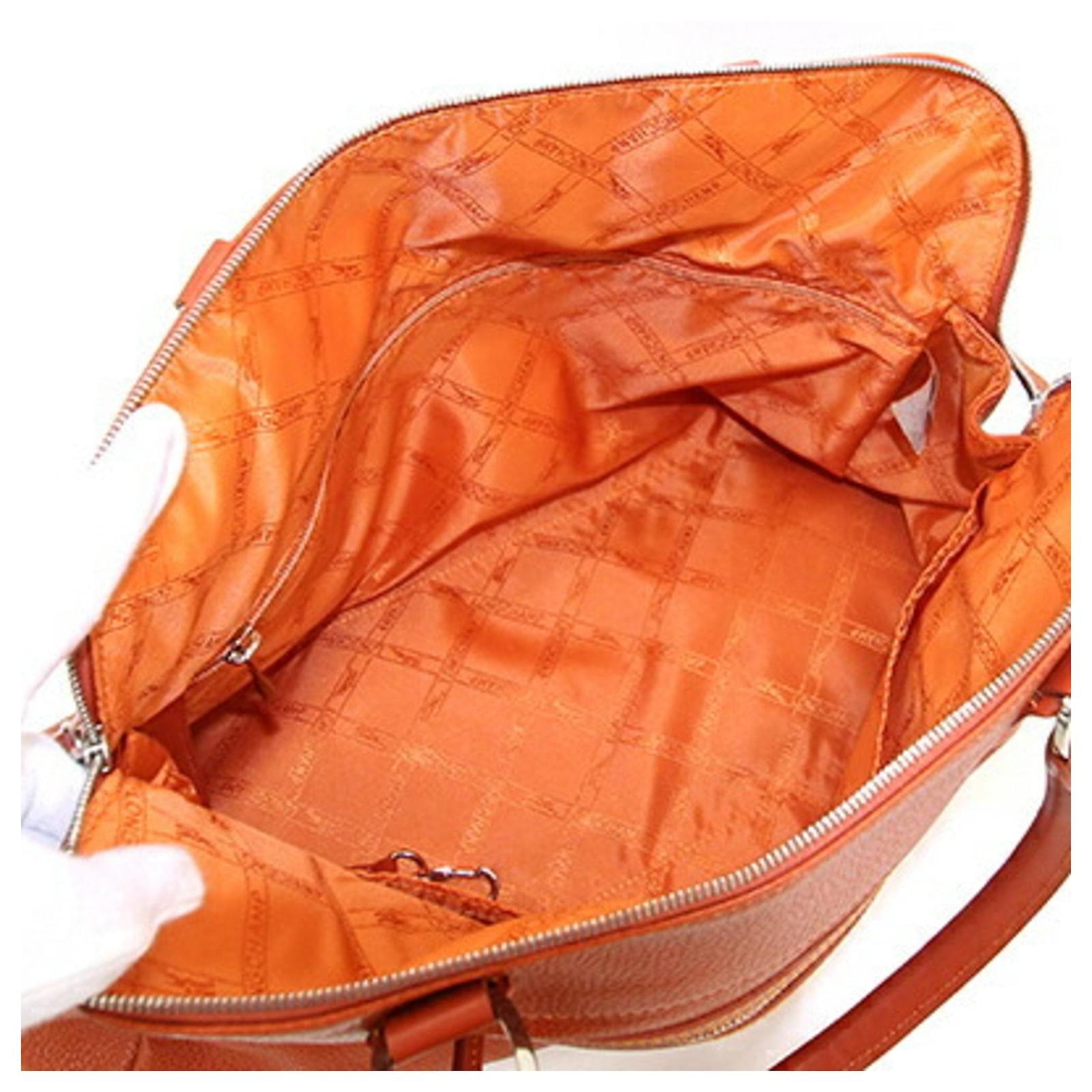 LONGCHAMP Orange Leather ref.845748 - Joli Closet