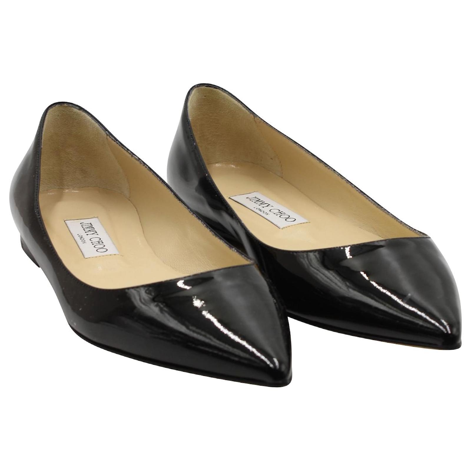 Jimmy Choo Love Ballet Flats in Black Patent Leather ref.846157 - Joli ...