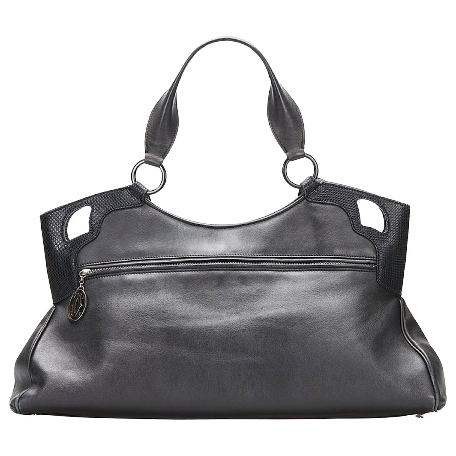 Cartier Marcello Black Leather ref.849567 - Joli Closet