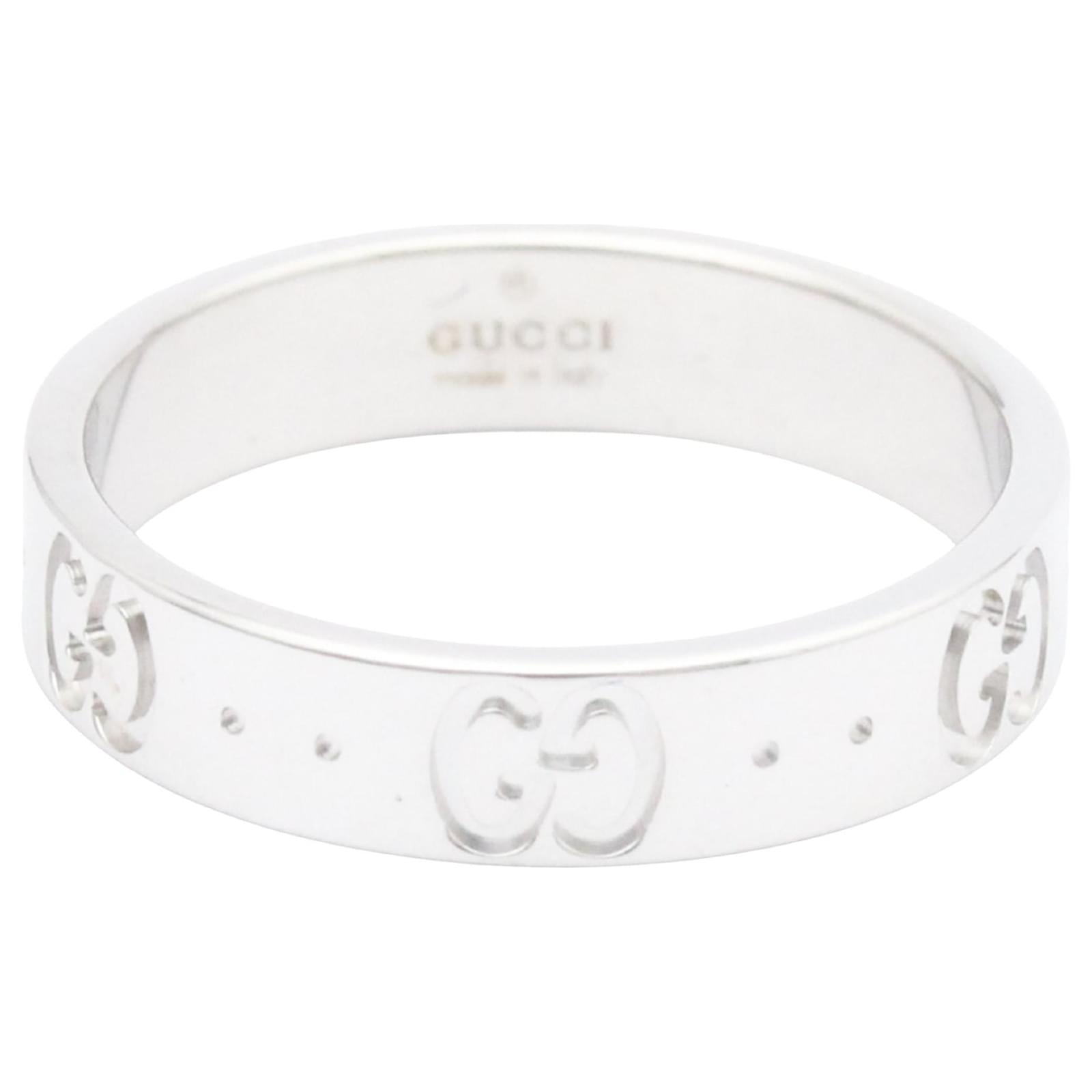 Gucci Icon Silvery White gold ref.849578 - Joli Closet